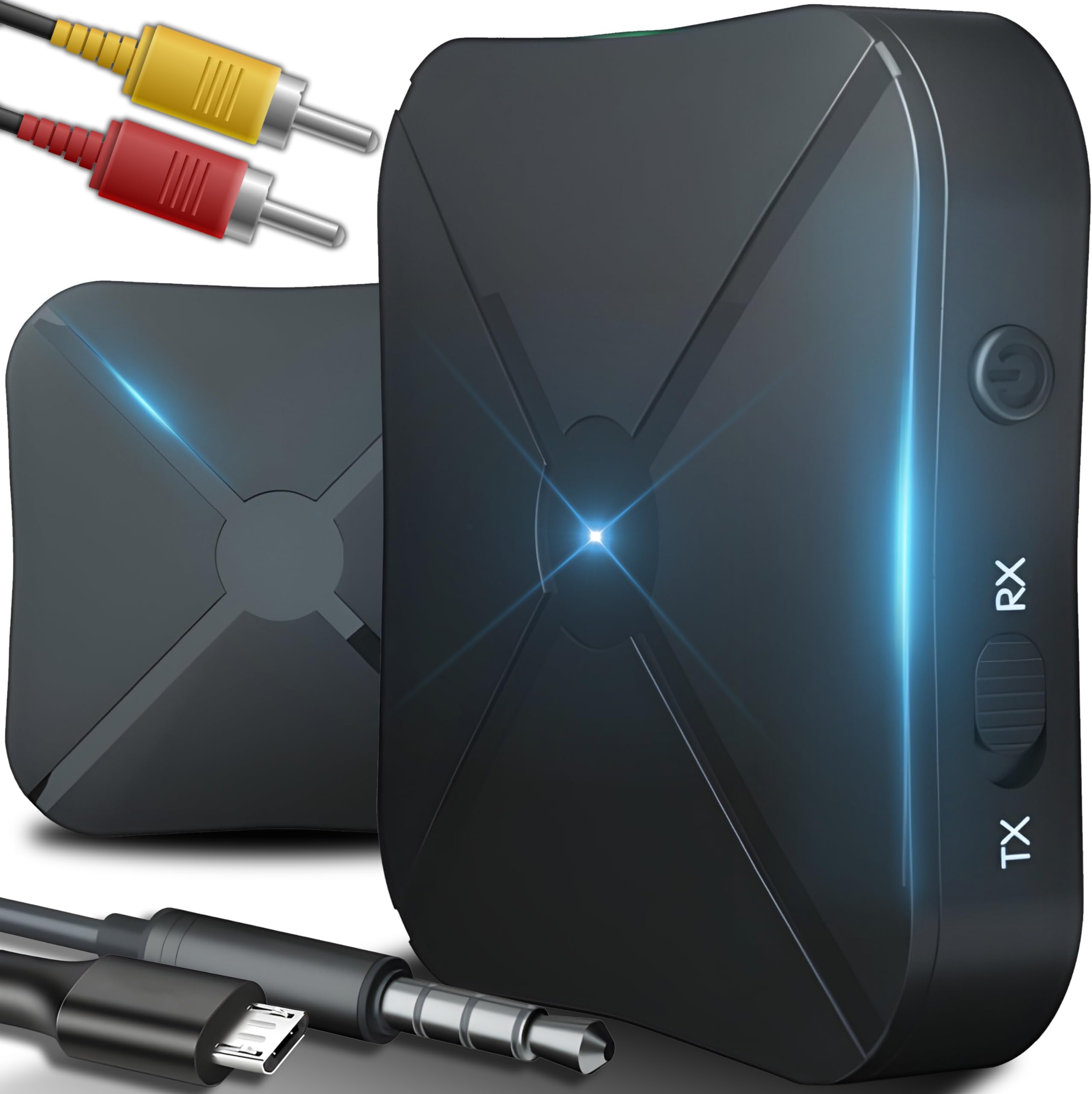 1Mii ML201 Recepteur Bluetooth 5.1, Adaptateur Bluetooth RCA 3.5mm Jack AUX, SBC AAC Recepteur ...