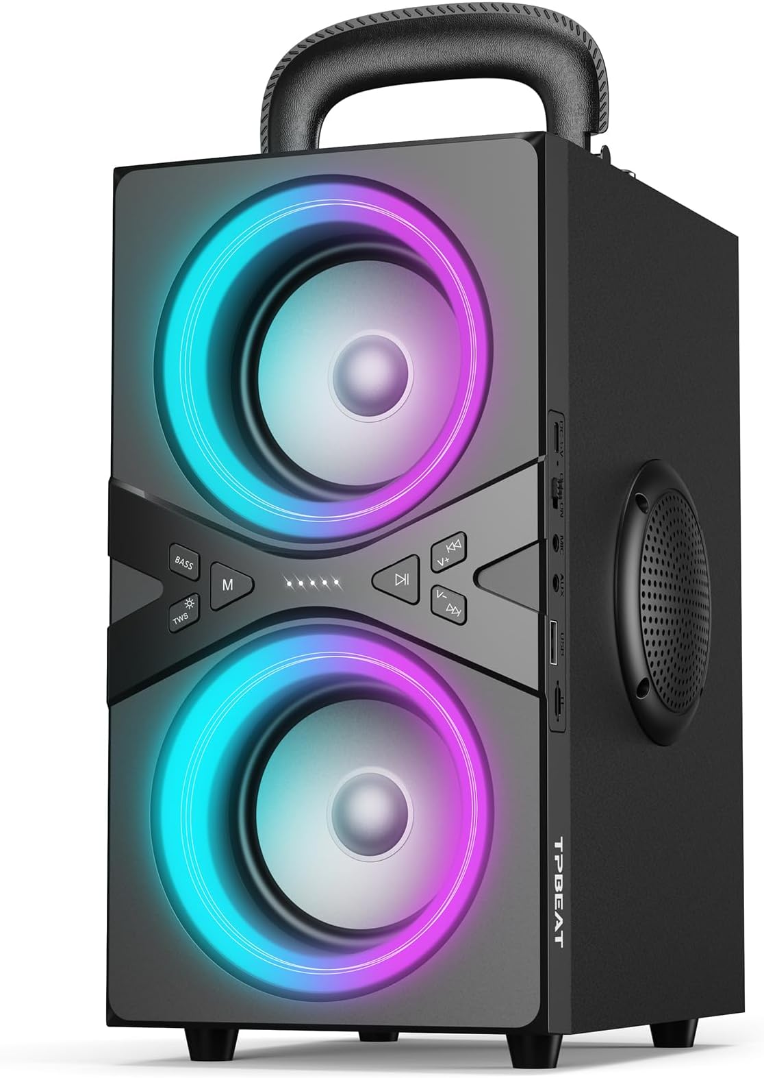 TPBEAT Bluetooth Lautsprecher, 80W Peak Bluetooth Box Groß, Bass Boost ...