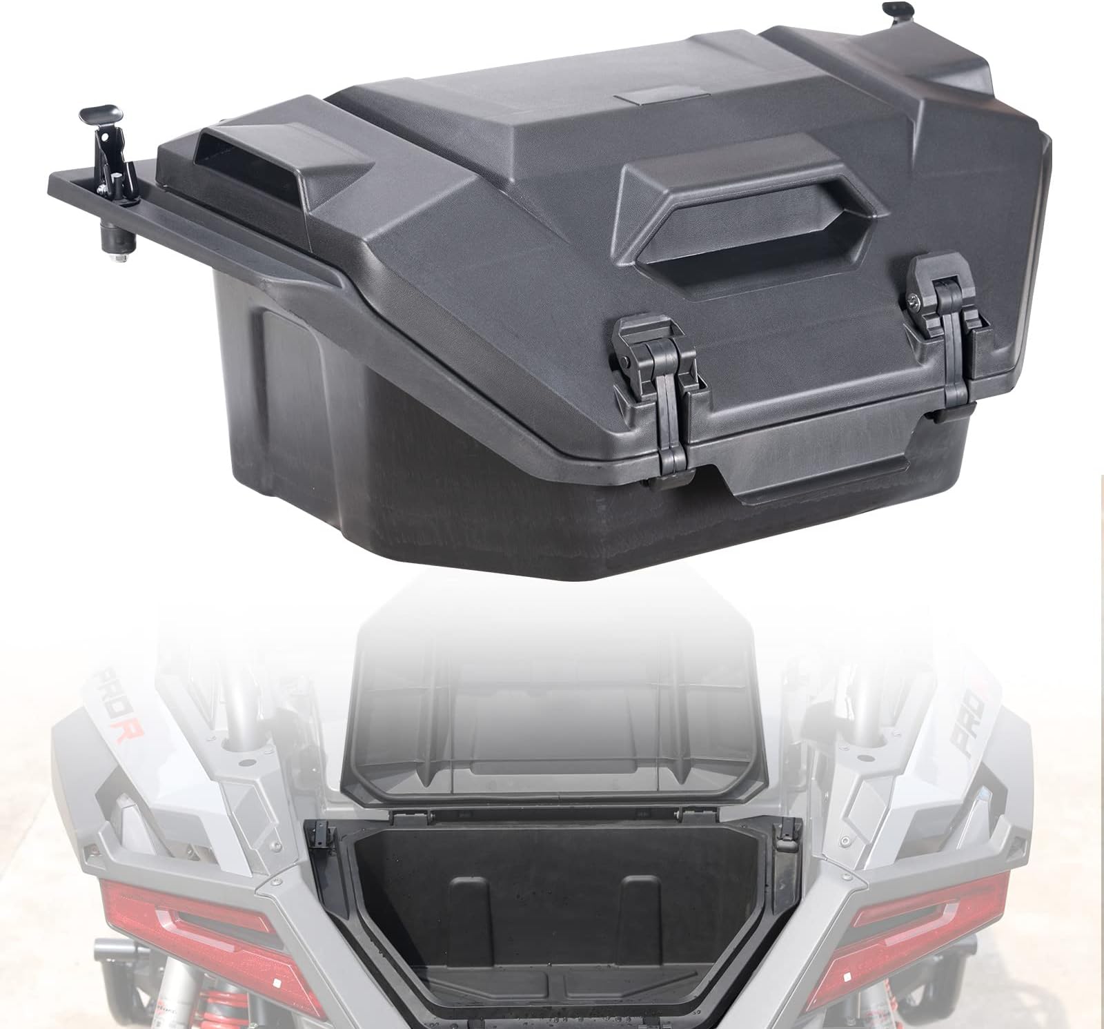 Amazon.com: A & UTV PRO 36 QT Rear Cargo Box Compatible with 2022 2023 ...