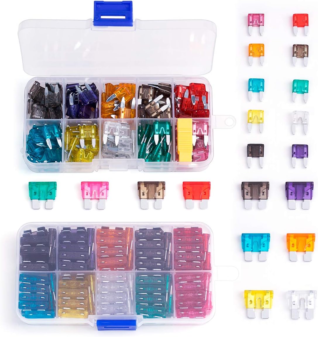 Amazon.com: 70 Pcs Standard Fuse Assortment Kit 5A 7.5A 10A 15A 20A 25A ...