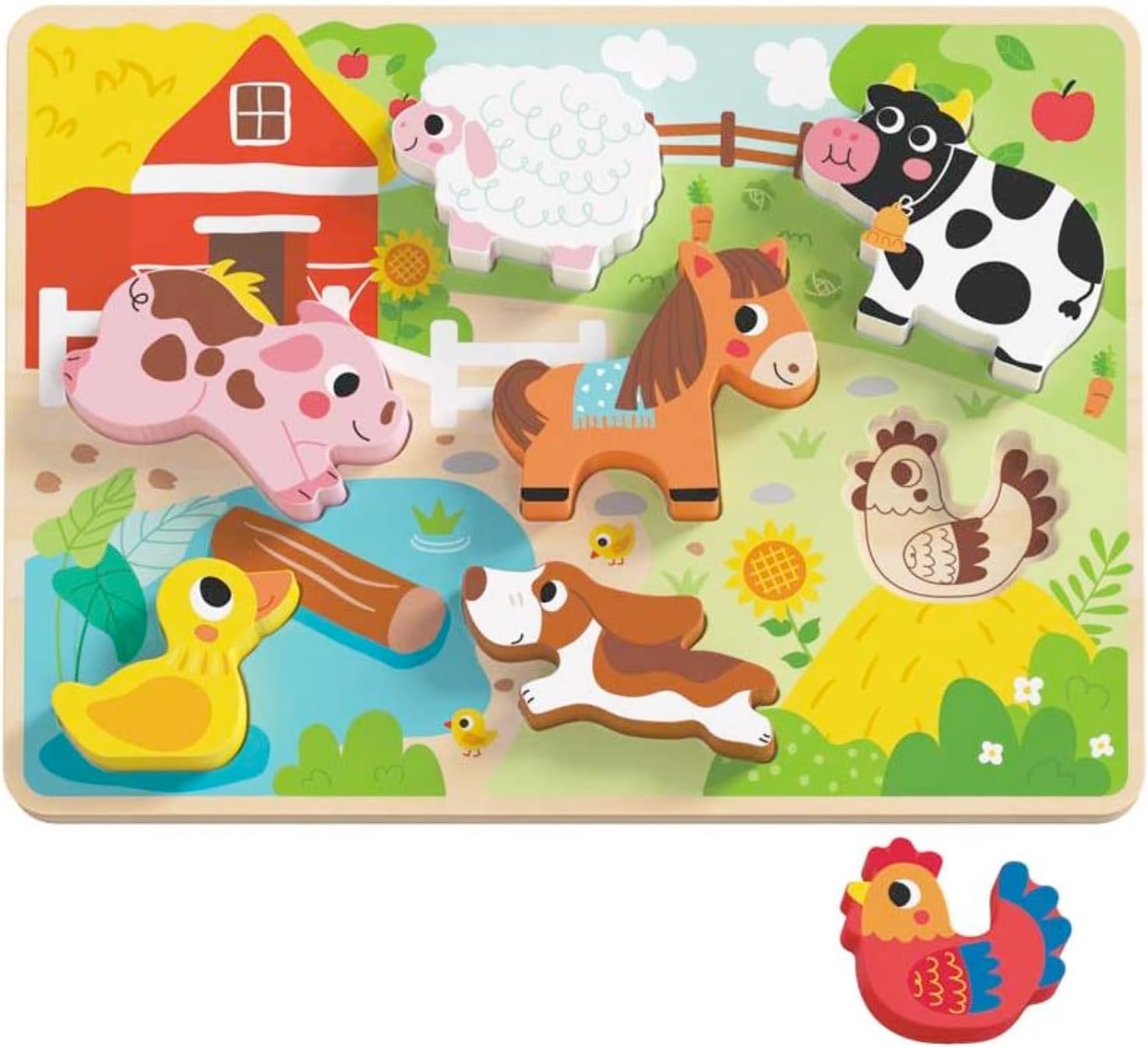 Amazon.com : Old MacDonald's Farm: 8-Piece Sound Puzzle Bundle with 1 ...