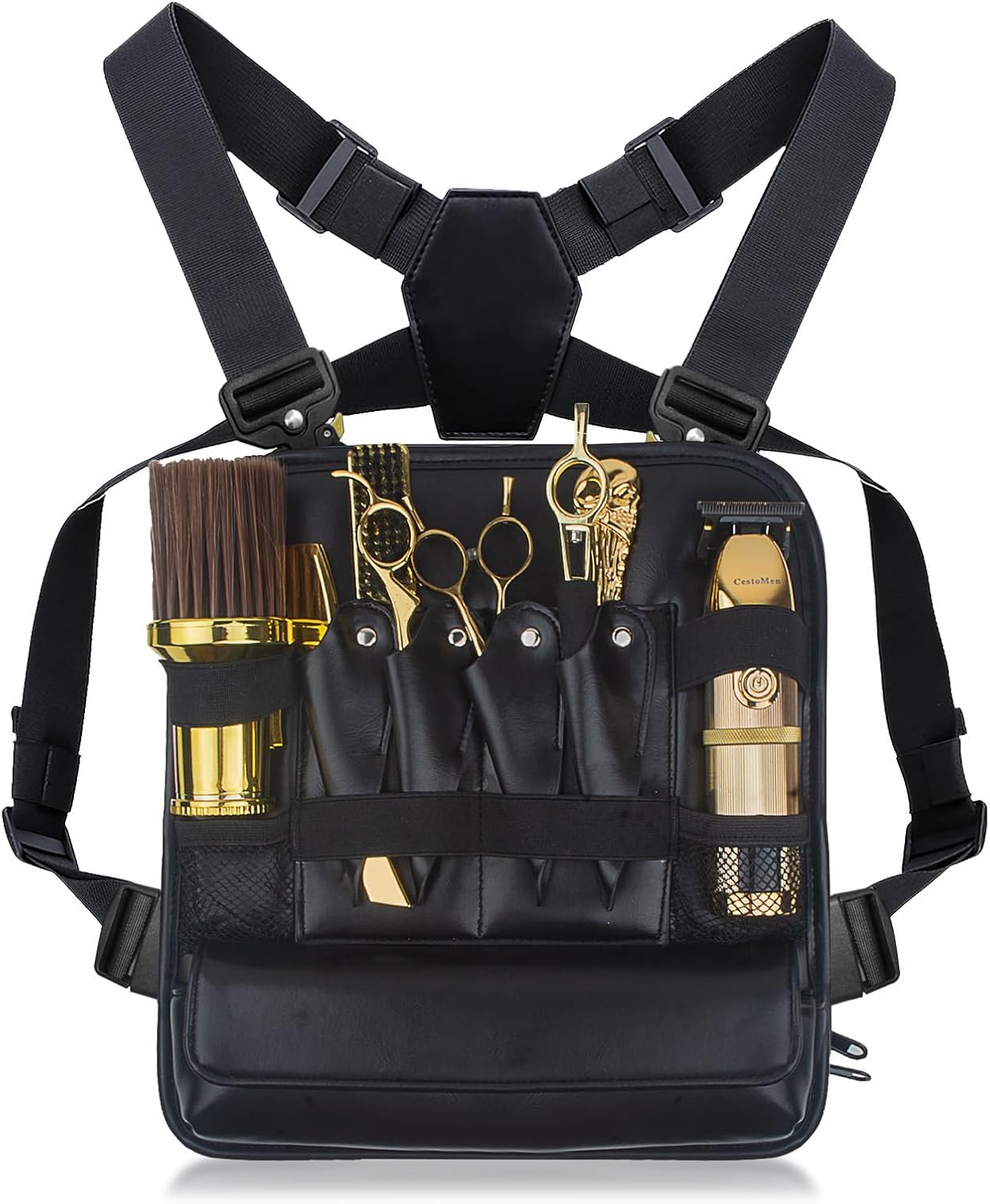 Amazon.com : CestoMen Professional Chest Rigs Bag for Barbers, PU ...