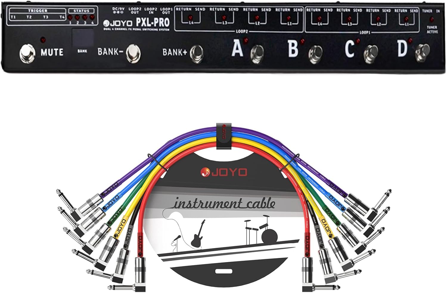 Amazon.com: JOYO PXL-PRO Foot Pedal Controller Bundle with CM-05 Mono 6 ...