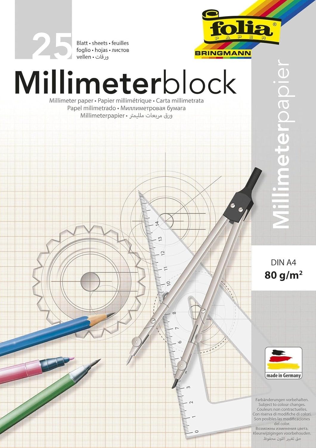Millimeterpapier A4 25BL 80g : Amazon.ca: Home