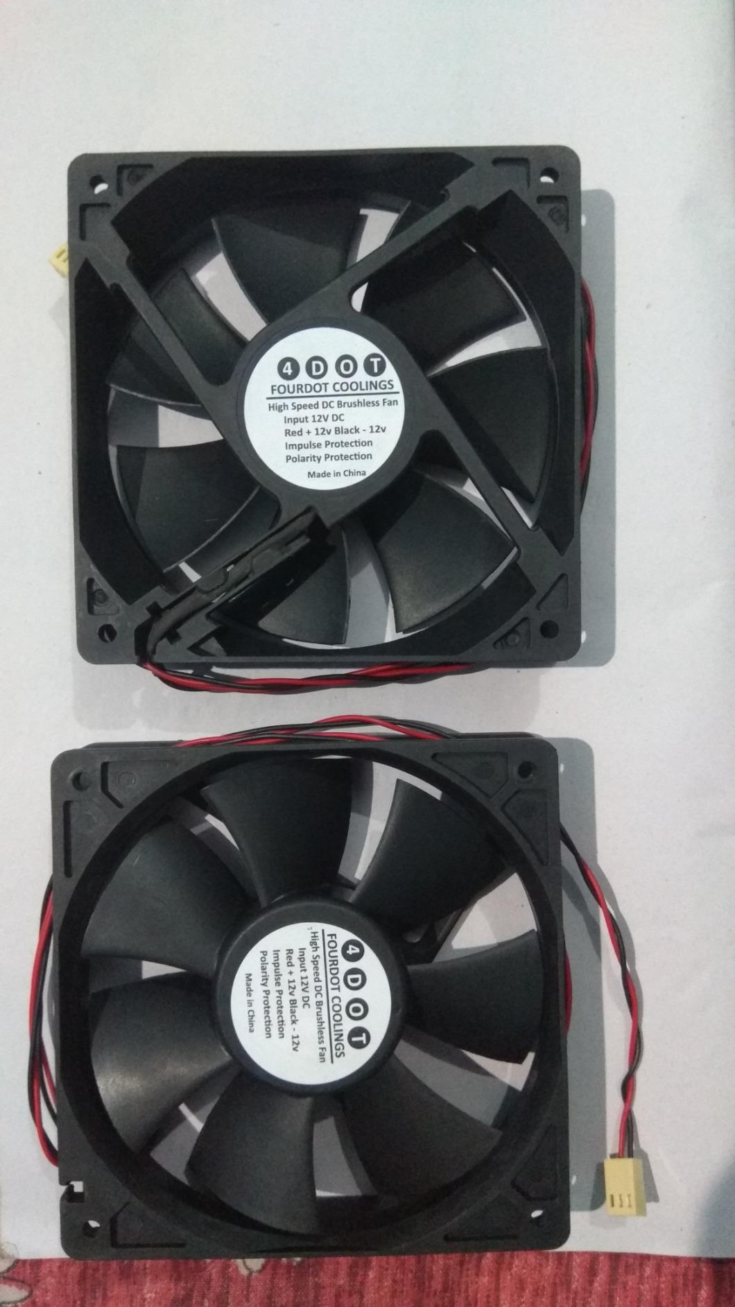 Computer Cabinet Cooling Fan 120mm 5inch 12V with Molex SMPS Connector ...