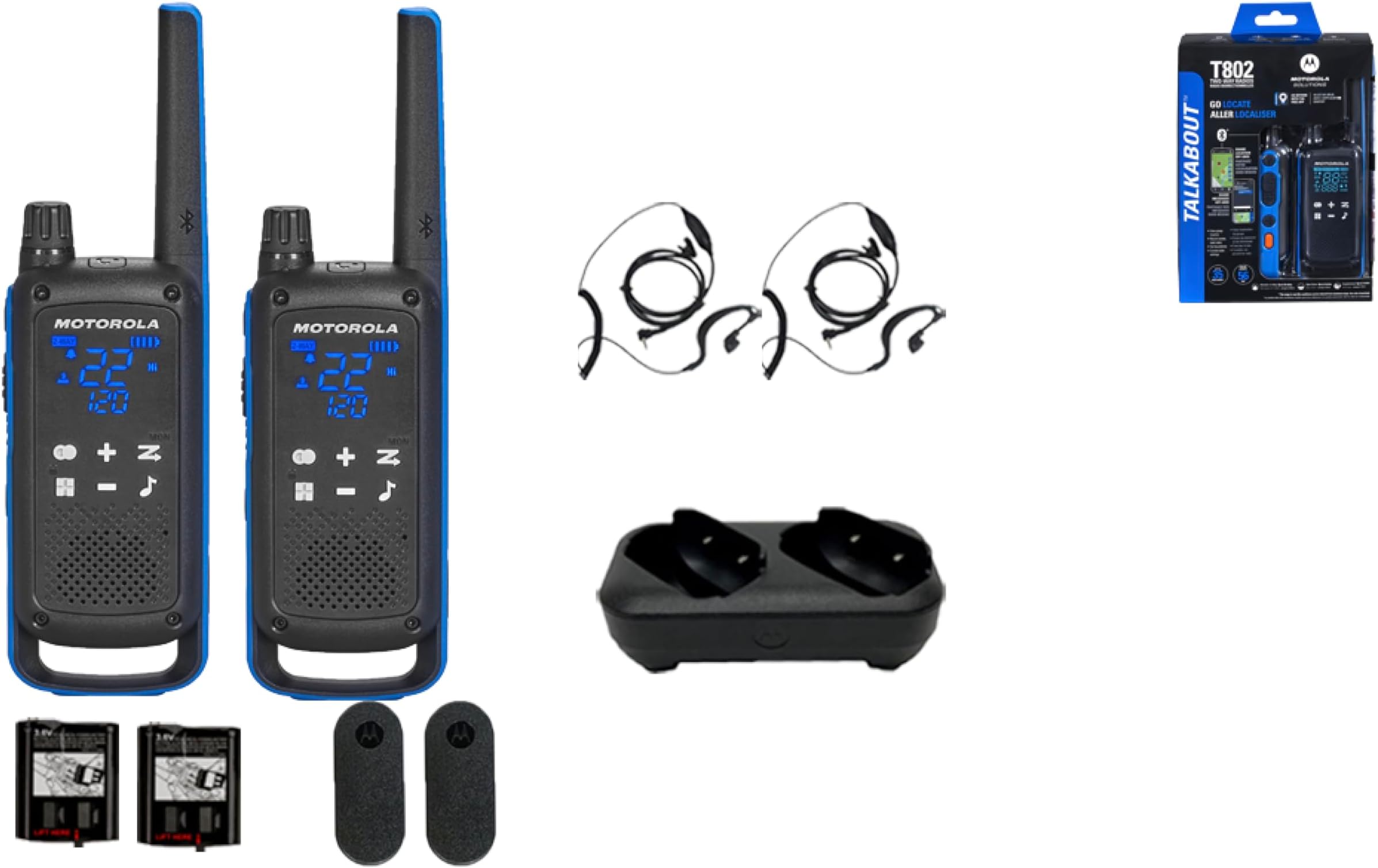 Amazon.com: Motorola Solutions, Talkabout T802, Portable FRS Two Way ...