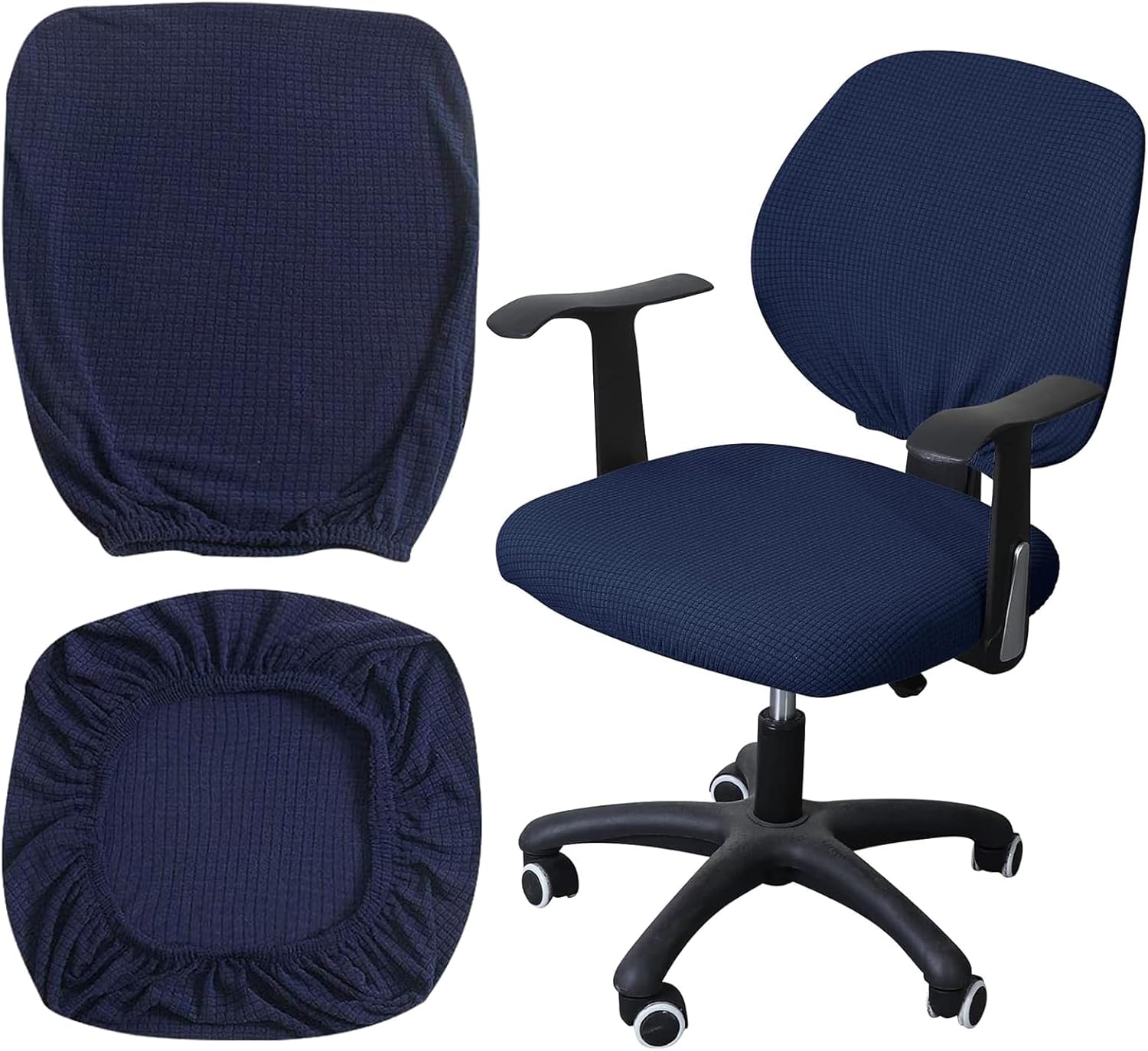 GETFACAI 2 PCS Office Chair Cover, Computer Chair Cover, Office Chair ...