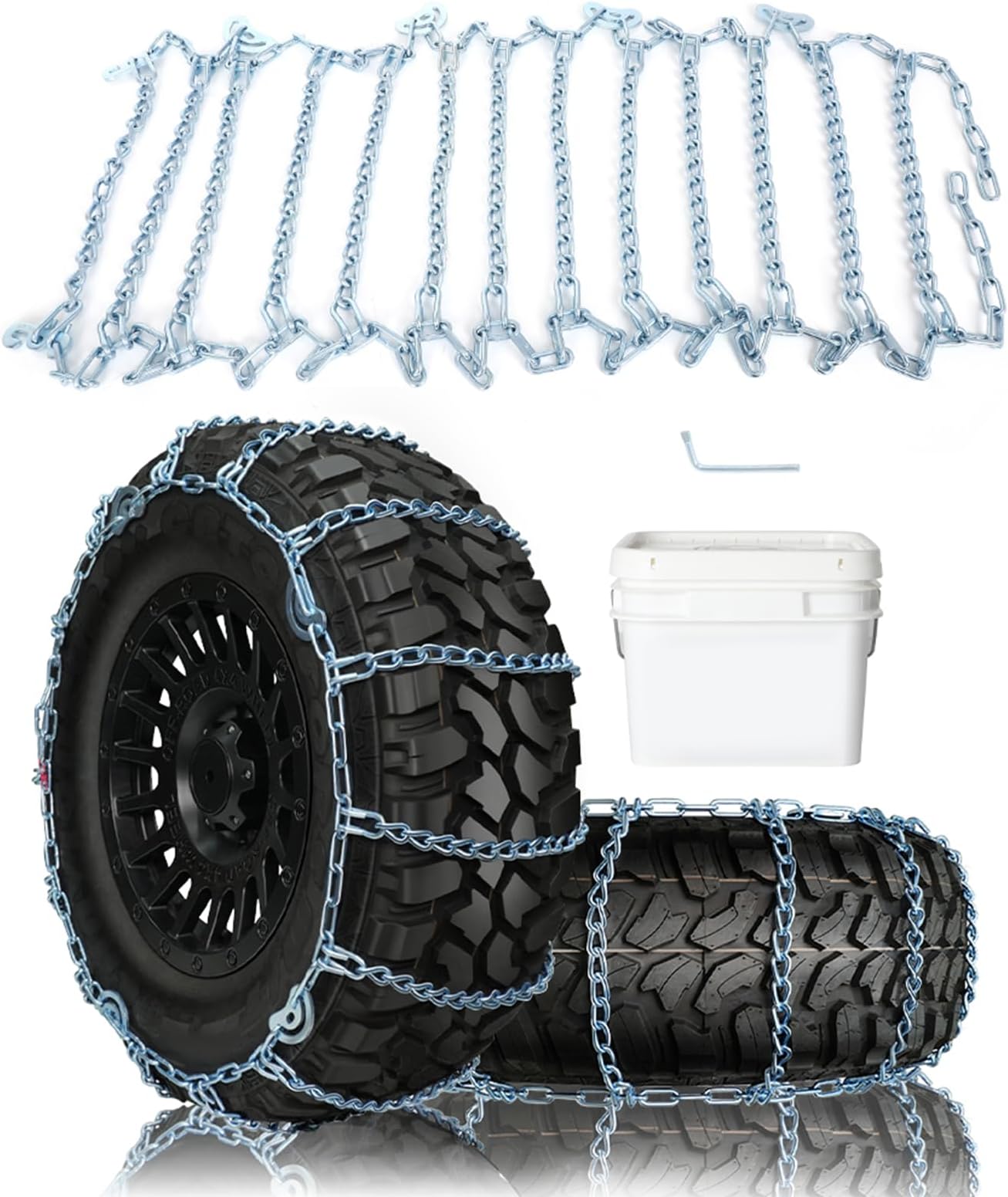 Amazon.com: SCITOO Snow Chains For Car Pickup Trucks SUV,Quick Easy ...