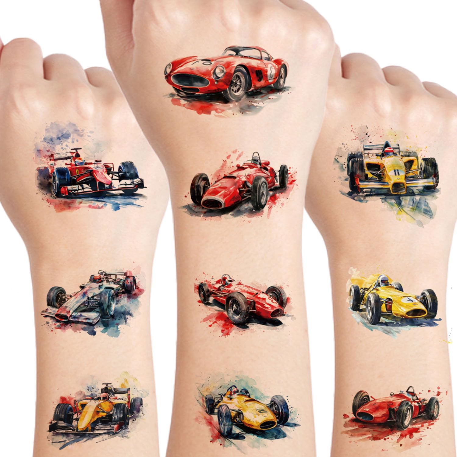 Race Car Tattoos Amazon.com : 100 PCS Pink Race Car Temporary Tattoos