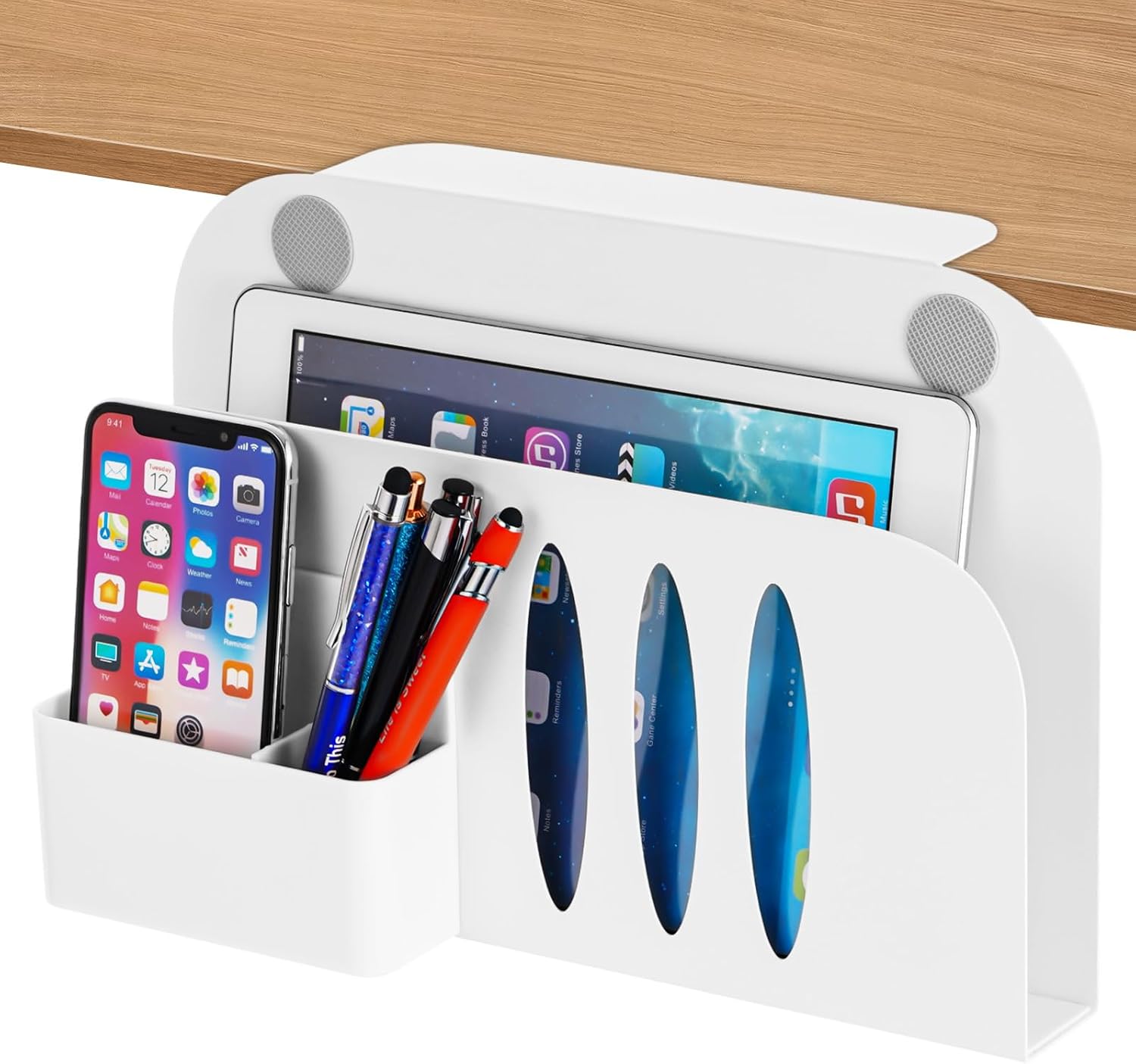 Amazon.com: for FACULX No Drill Desk Side Storage, Hanging Desk ...