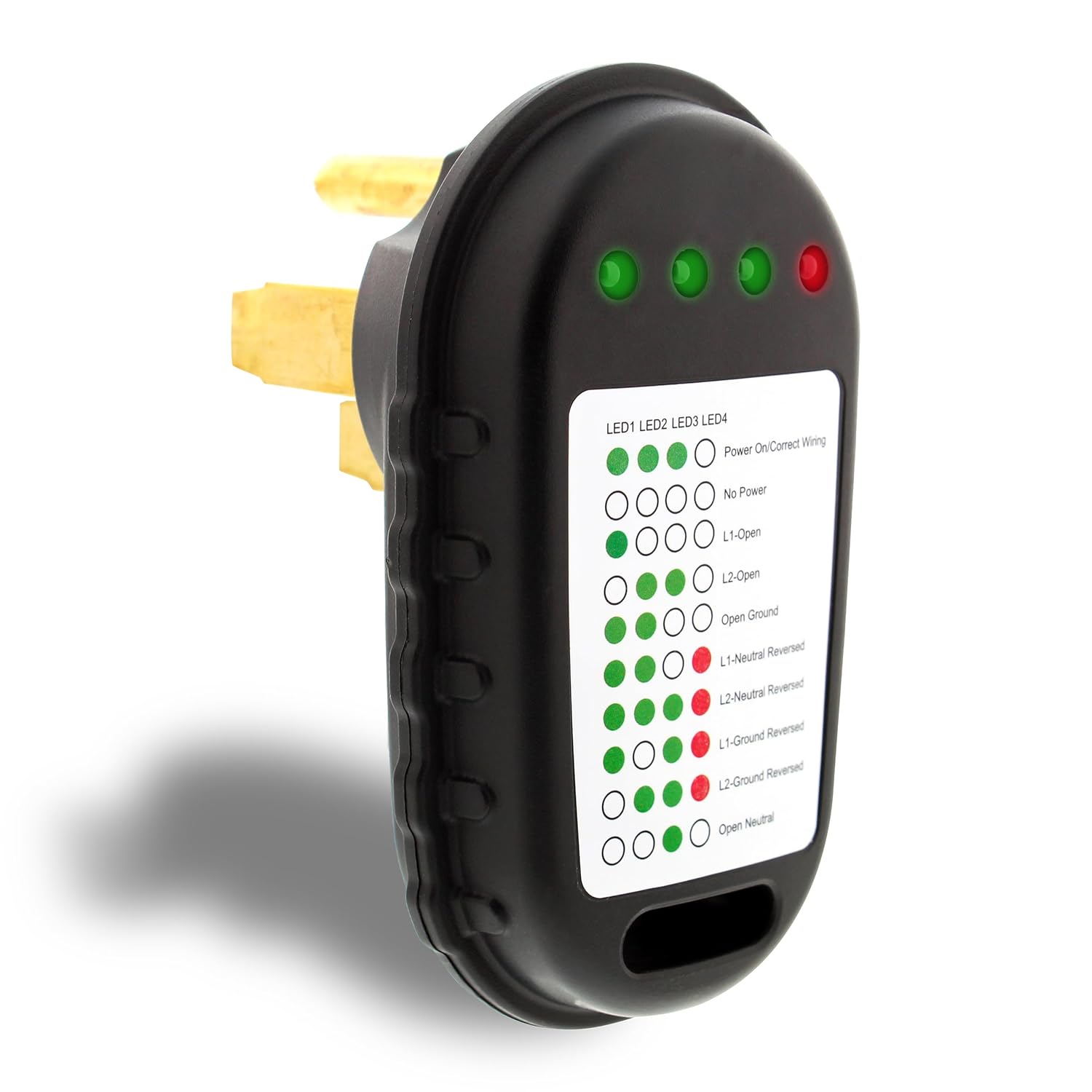 Dumble RV Outlet Tester Plug - 50 Amp Receptacle Tester RV Circuit ...