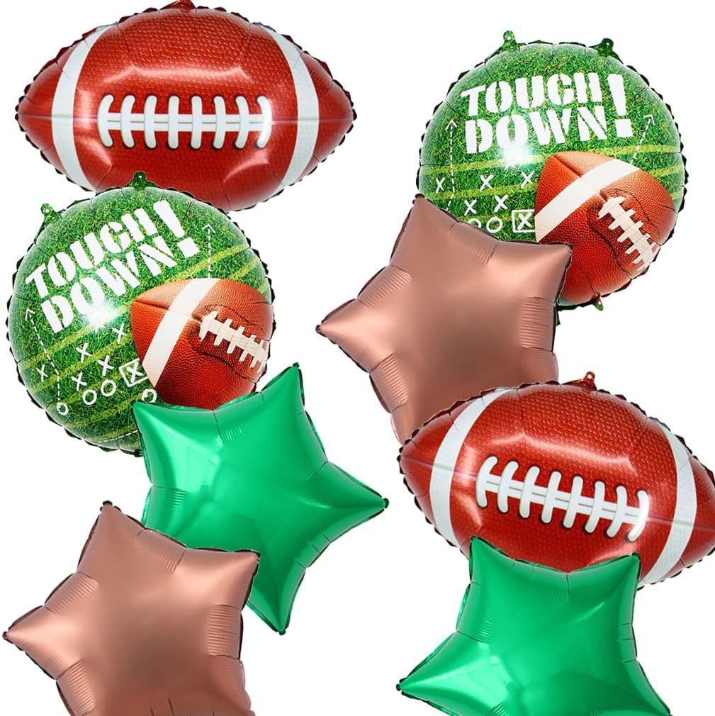 Amazon.com: Football Balloons Set,Football Shape Mylar Foil Balloon for ...
