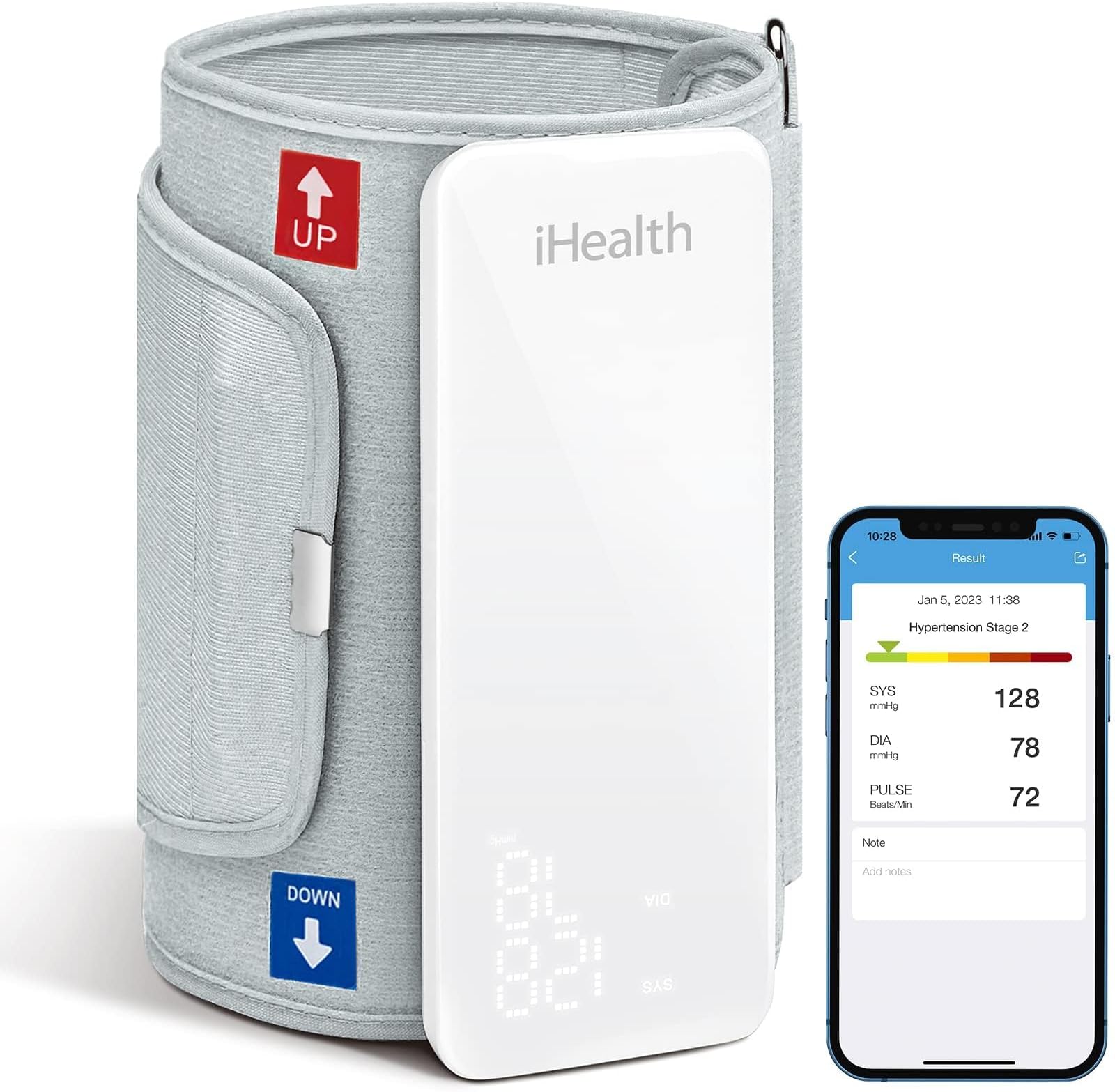 Amazon.com: Withings BPM Connect - Digital Blood Pressure Cuff & Heart ...