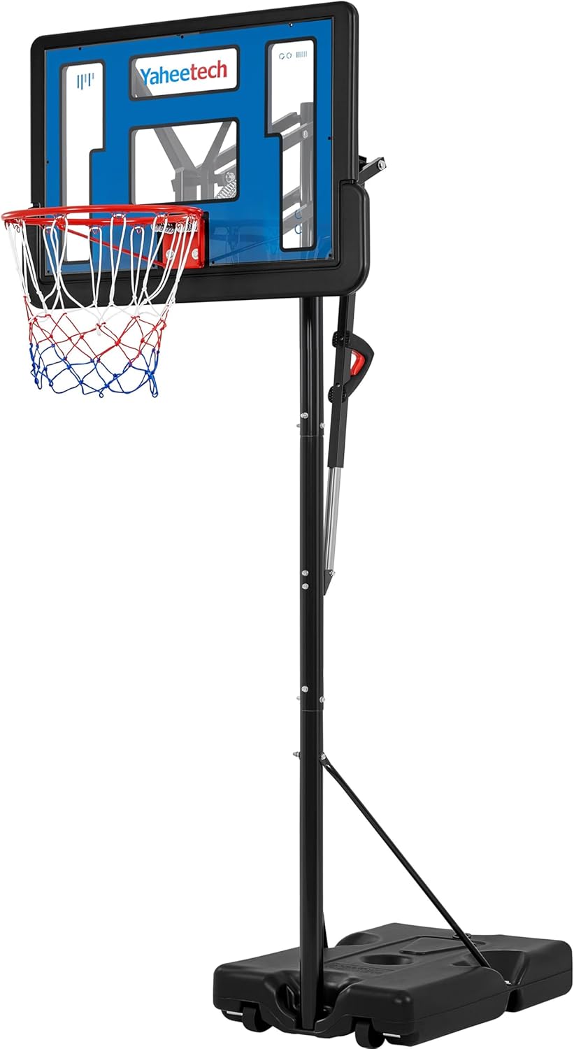 Yaheetech Basketball Hoop Portable Basketball Stand Adjustable ...