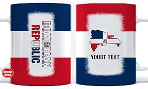 Amazon.com: Padovo Personalized Dominican Republic Coffee Mug Continent ...