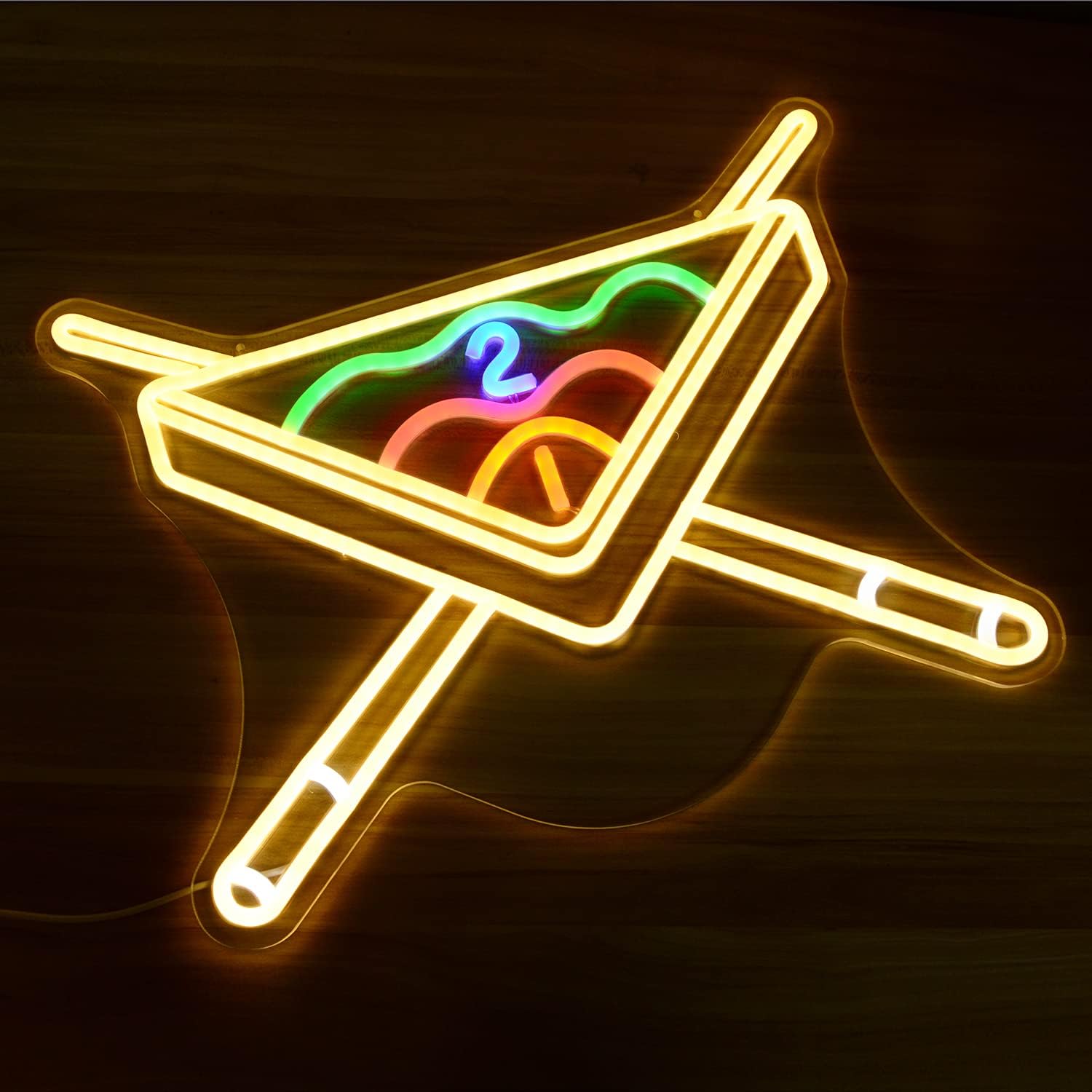 Decoración de bola de billar, letreros de neón con luz LED para ...