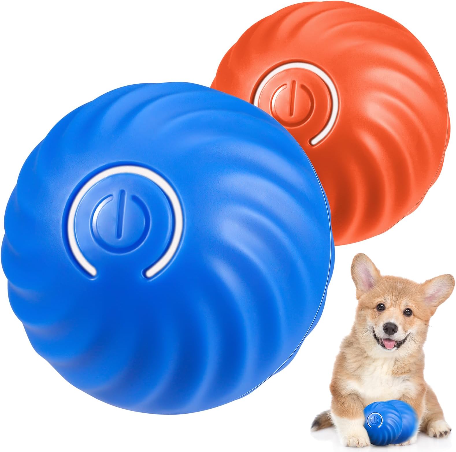 Zuimei Interactive Dog Ball, Self Moving Dog Ball Toy, Dog Rolling Ball ...