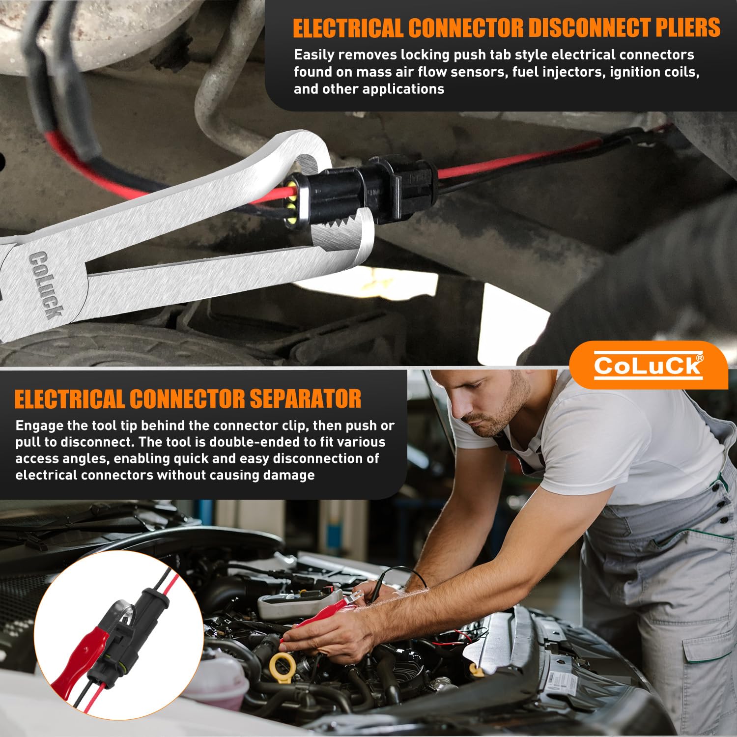 Snapklik.com : 2Pcs Electrical Disconnect Pliers, Electrical Connector ...