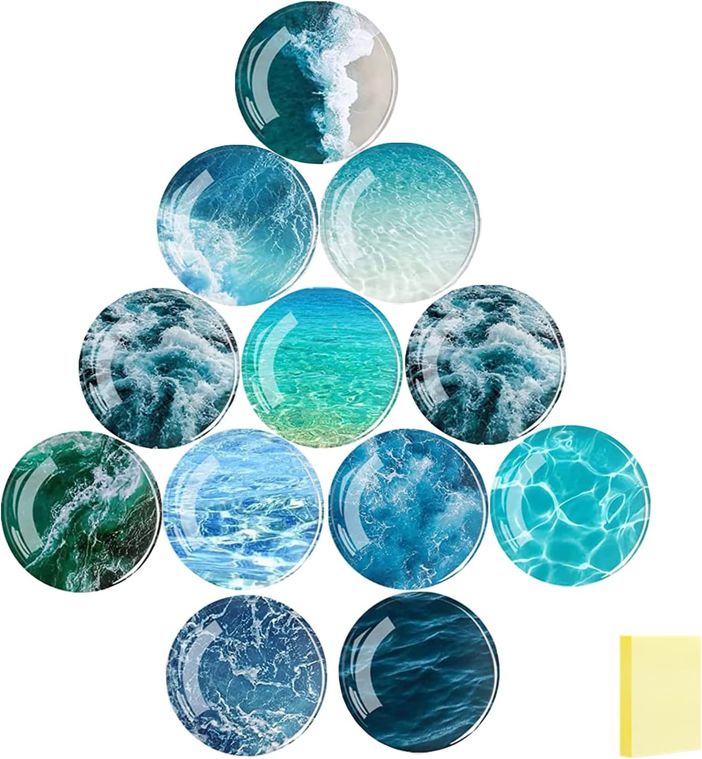 Amazon.com: YFXJC 12Pcs Fridge Magnets - Round Ocean Magnets Decoration ...