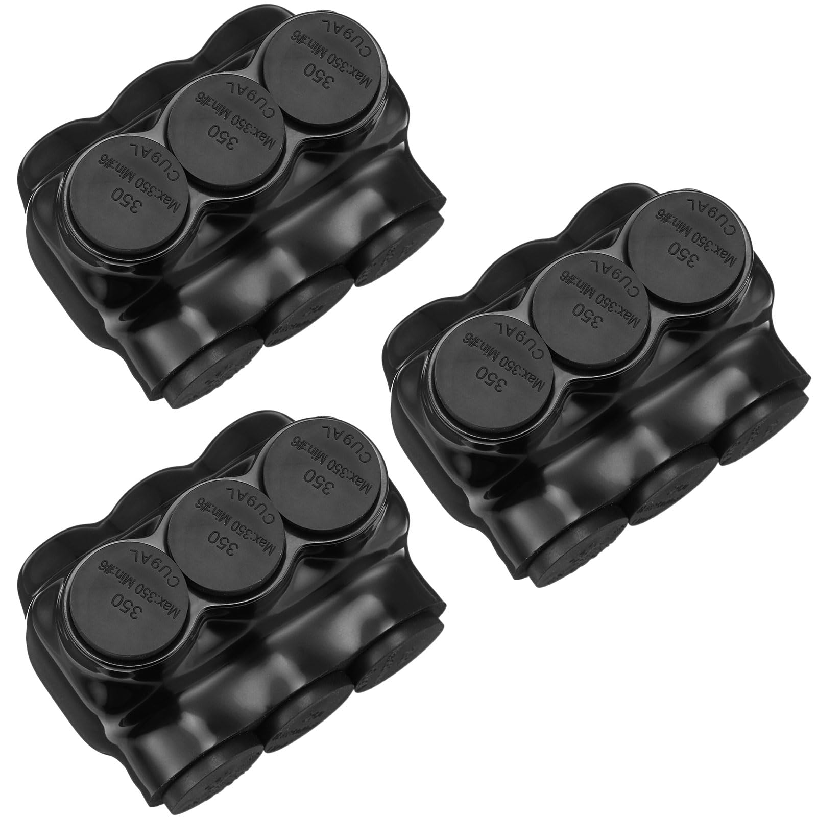 Snapklik.com : Kanayu 3 Pack Multi Cable Connector Black Insulated 3 ...