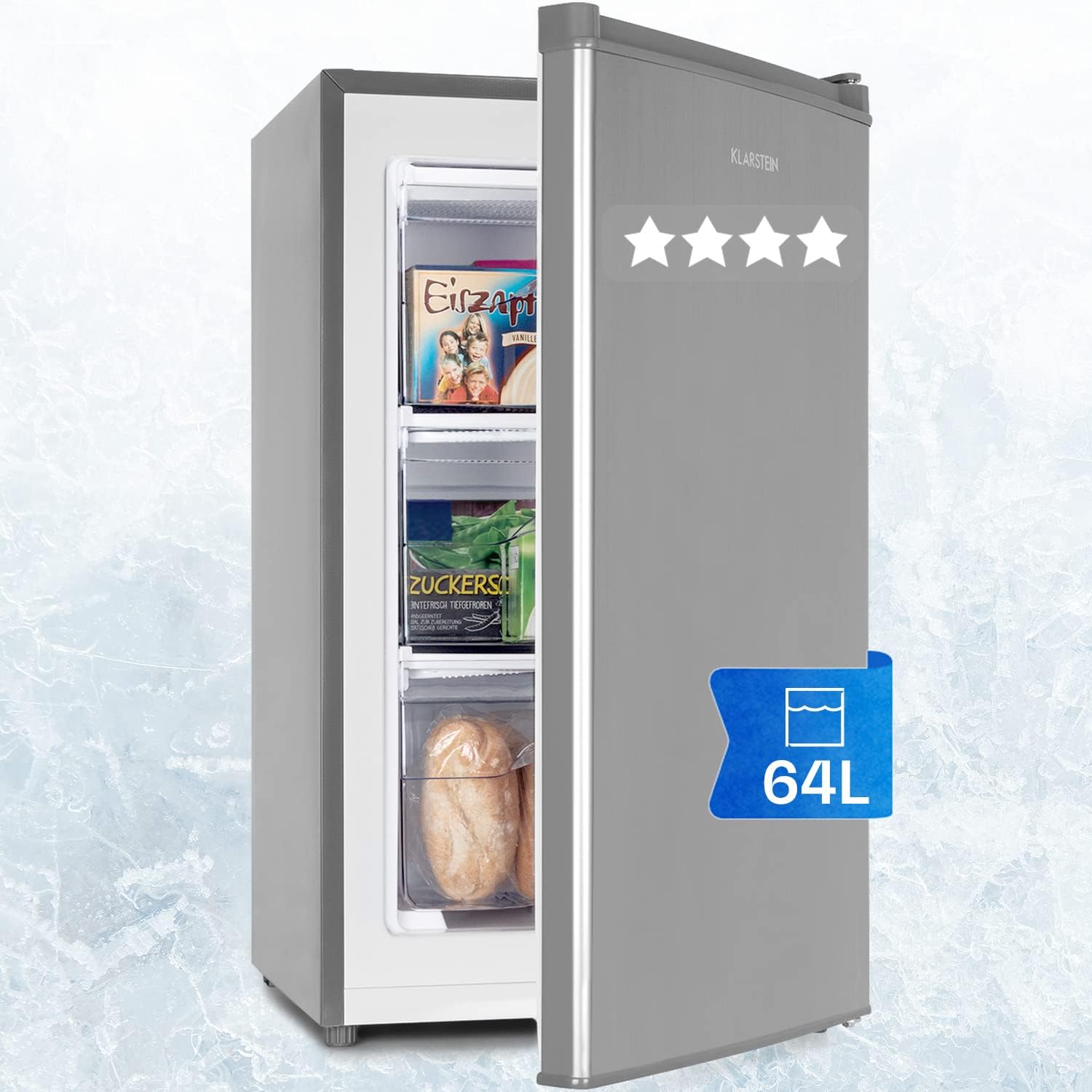 Klarstein Mini Congelatore Freezer Piccolo a Cassetti ad Alta ...