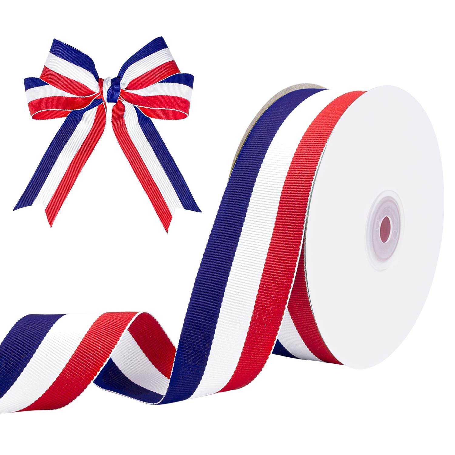 Amazon.com: Red White and Blue Ribbon Patriotic Ribbon 1.5 Inch x 25Yds ...
