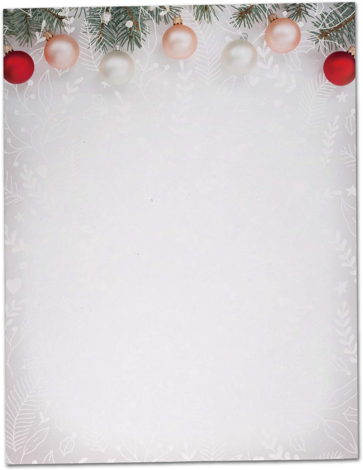 Amazon.com : Aqua Trees Holiday Paper - 8.5" x 11" Letterhead - 80 ...