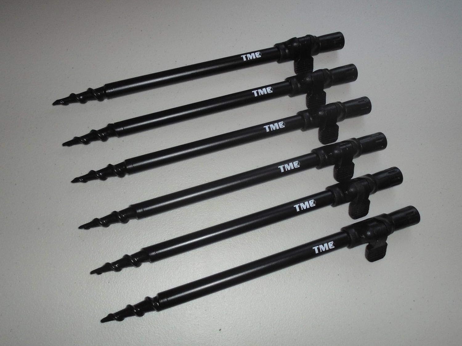 TMC 6 x Fishing Spiral Point Easy Screw Banksticks 30cm-50cm. 16mm ...