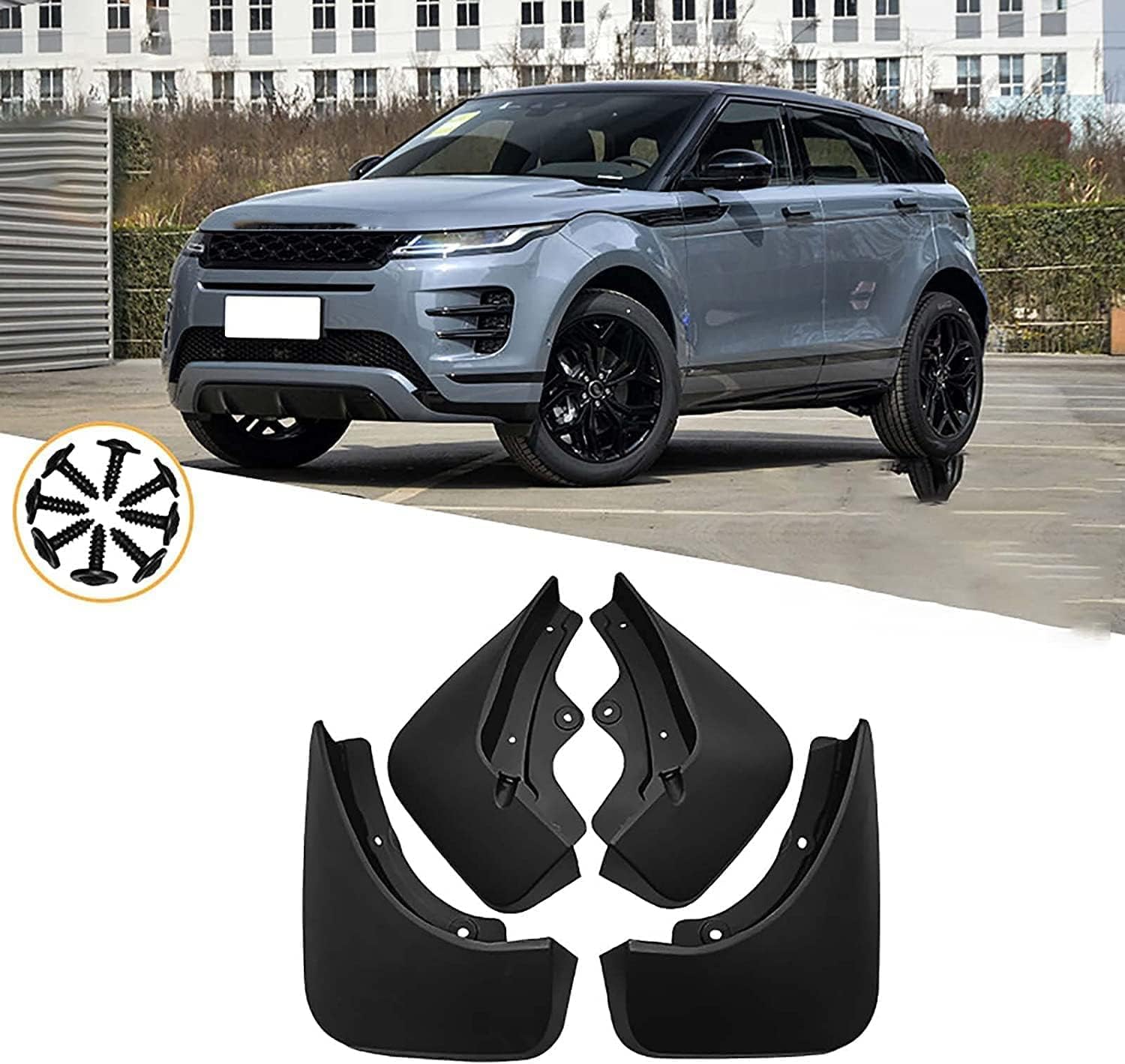 HORFOD 4 pcs Mud Flaps for Land Rover Range Rover Evoque 2020-2021 ...