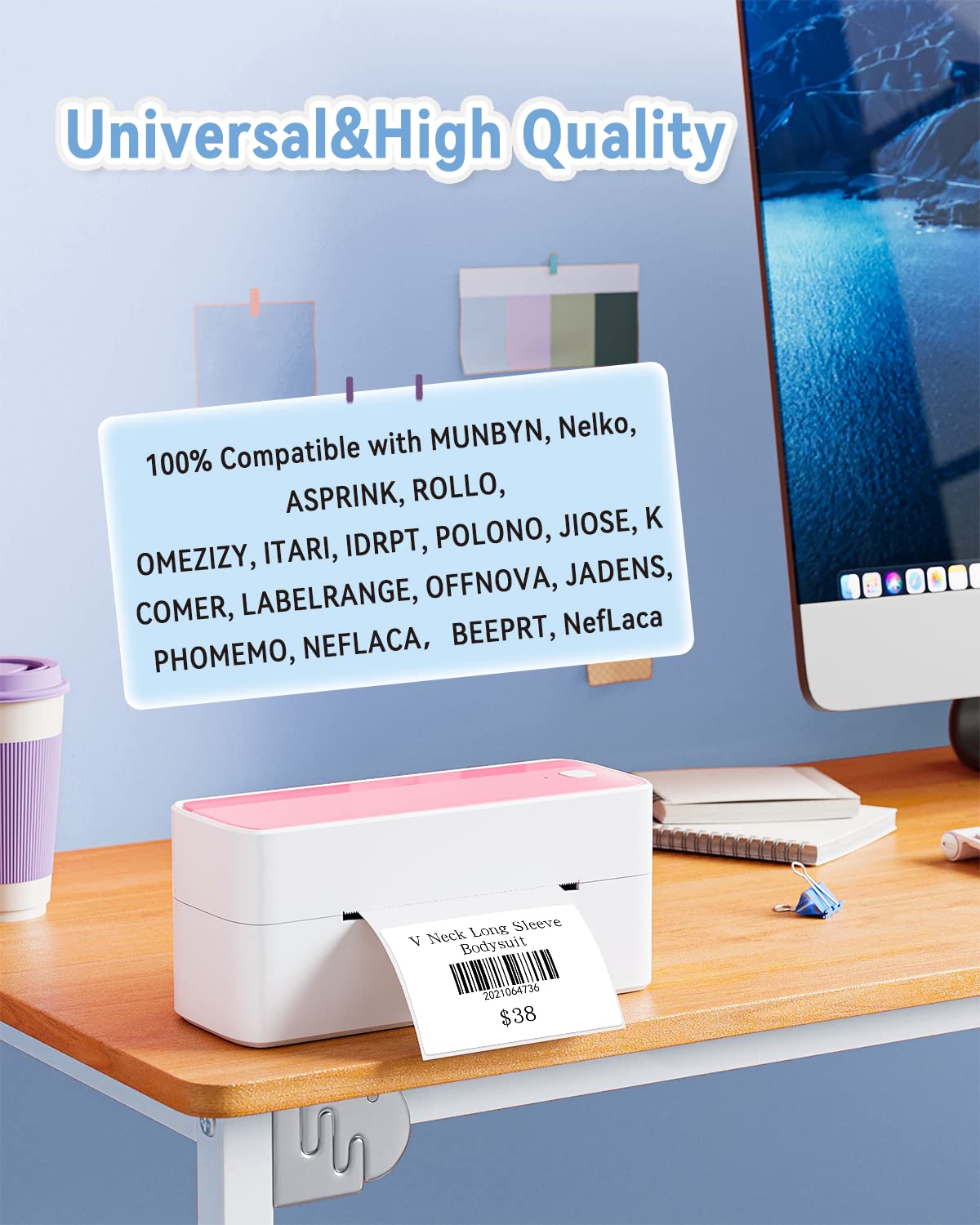 Snapklik.com : 3"x2" Thermal Printer Labels Roll - 1240 PCS Label ...