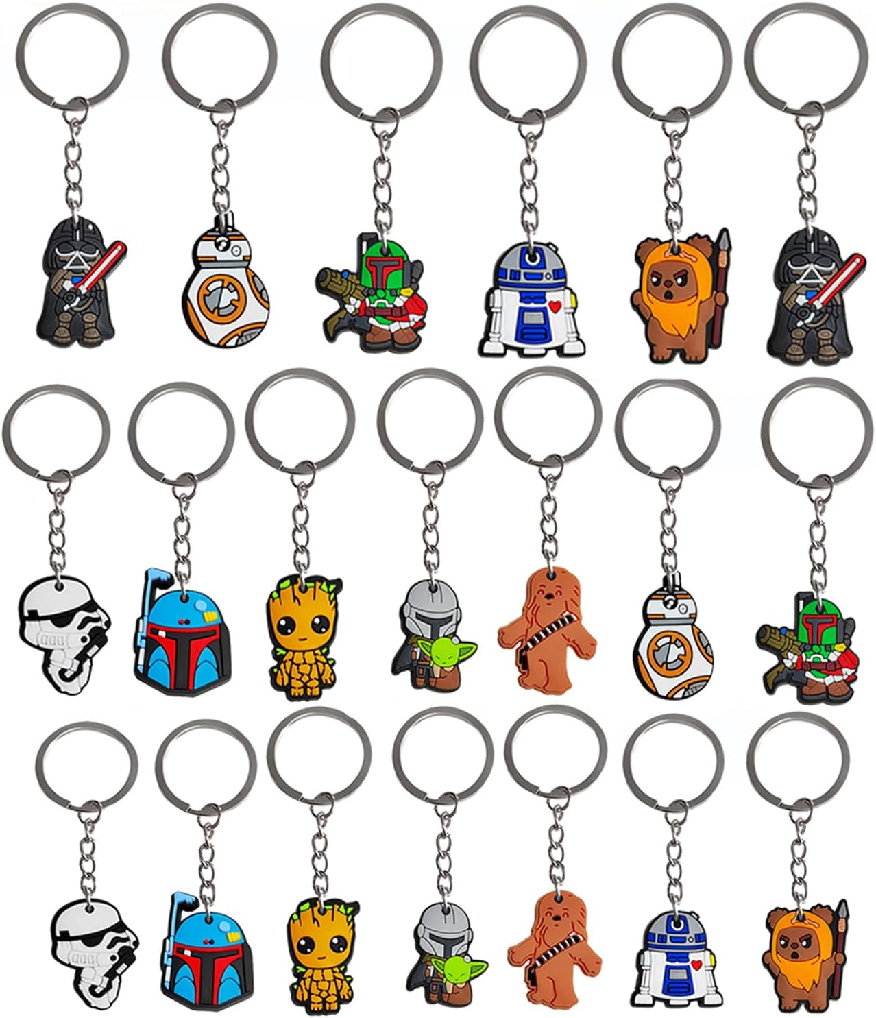 Amazon.com: Anprola Star Galaxy Key Chains Party Favors Gift Set for ...