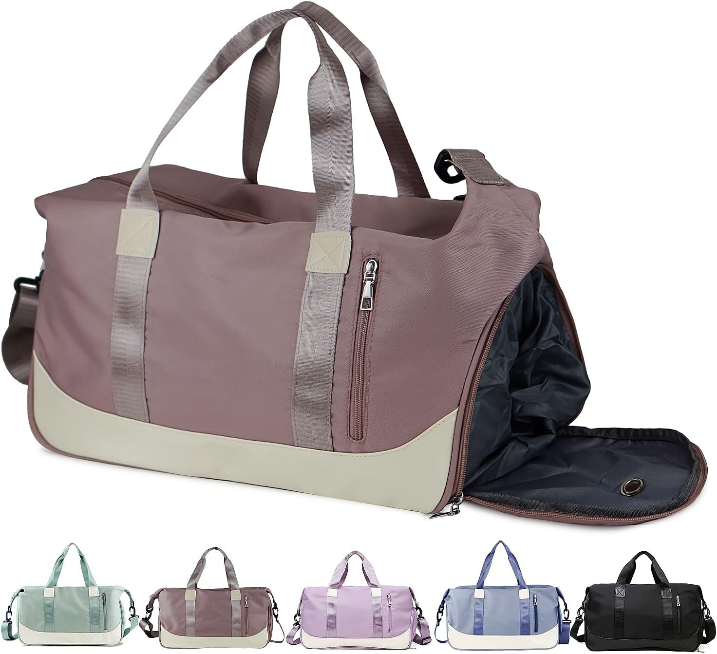 Amazon.com | Gym Bag Women Travel Duffel Bag Overnight Bag Shoulder Bag Weekender Carry On ...