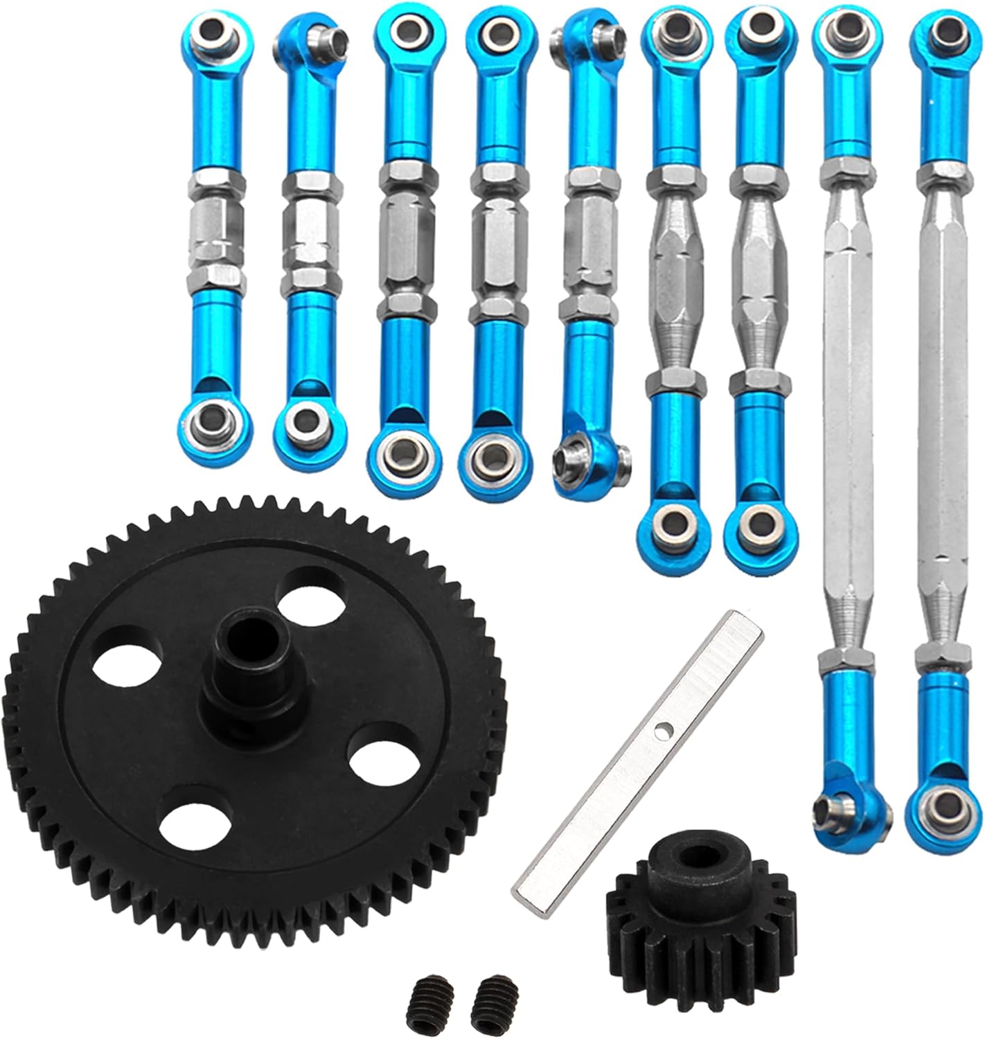 Amazon.com: 9Pcs Metal Pull Rod Steering Servo Link Linkages Swing Arm ...