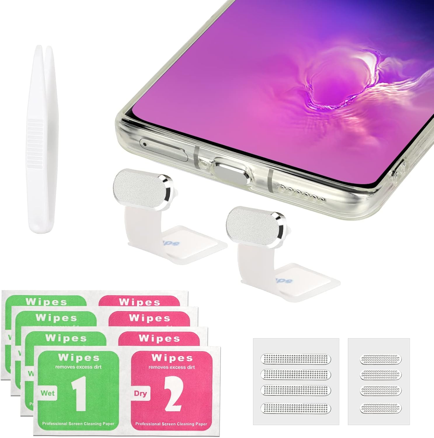 Amazon.com: OOTSR USB C Alloy Anti Dust Plugs, Anti-Lost Type-C Port ...