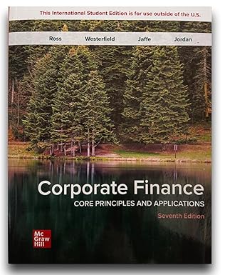 Corporate Finance Core Principles And Applications Ise Stephen A
