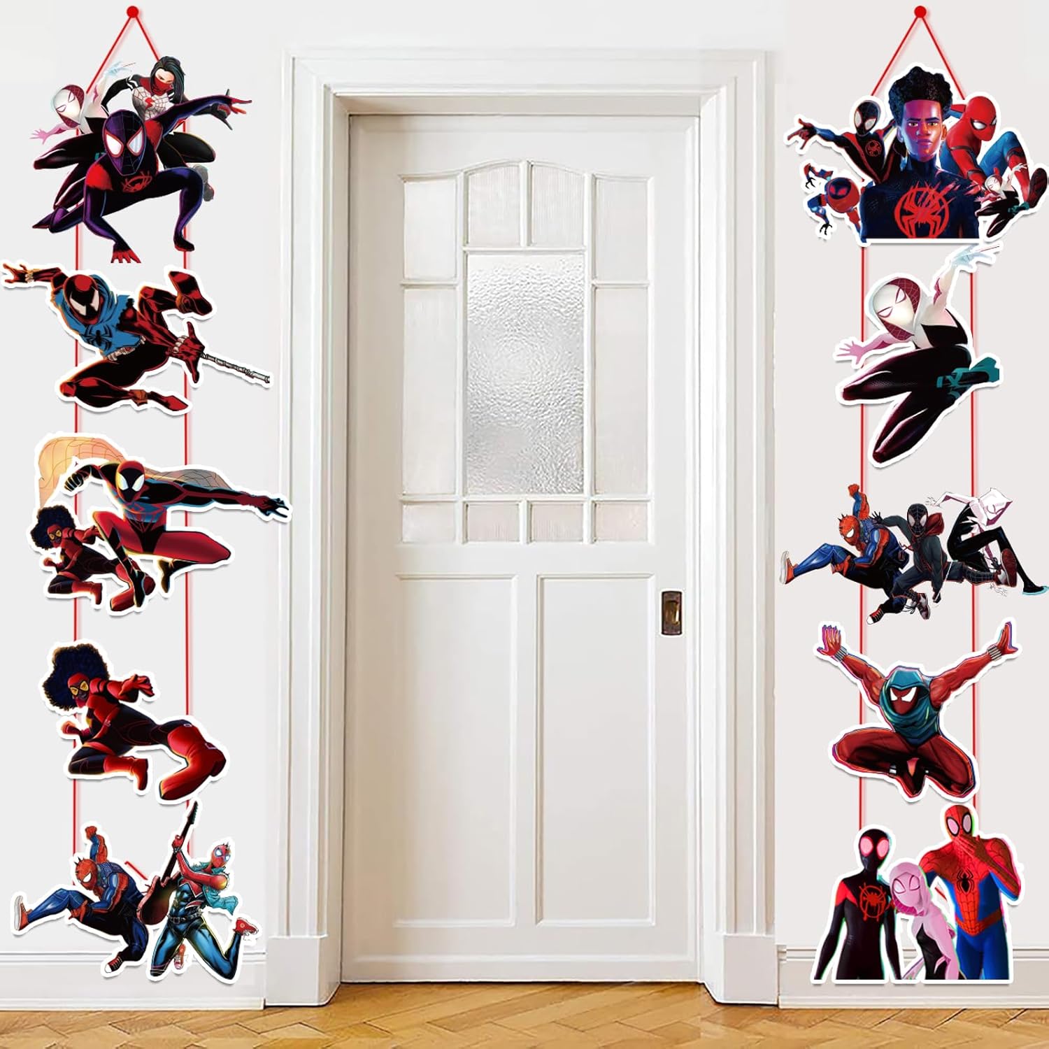 Amazon.com: Miles Morales - Letrero para puerta de fiesta de cumpleaños ...