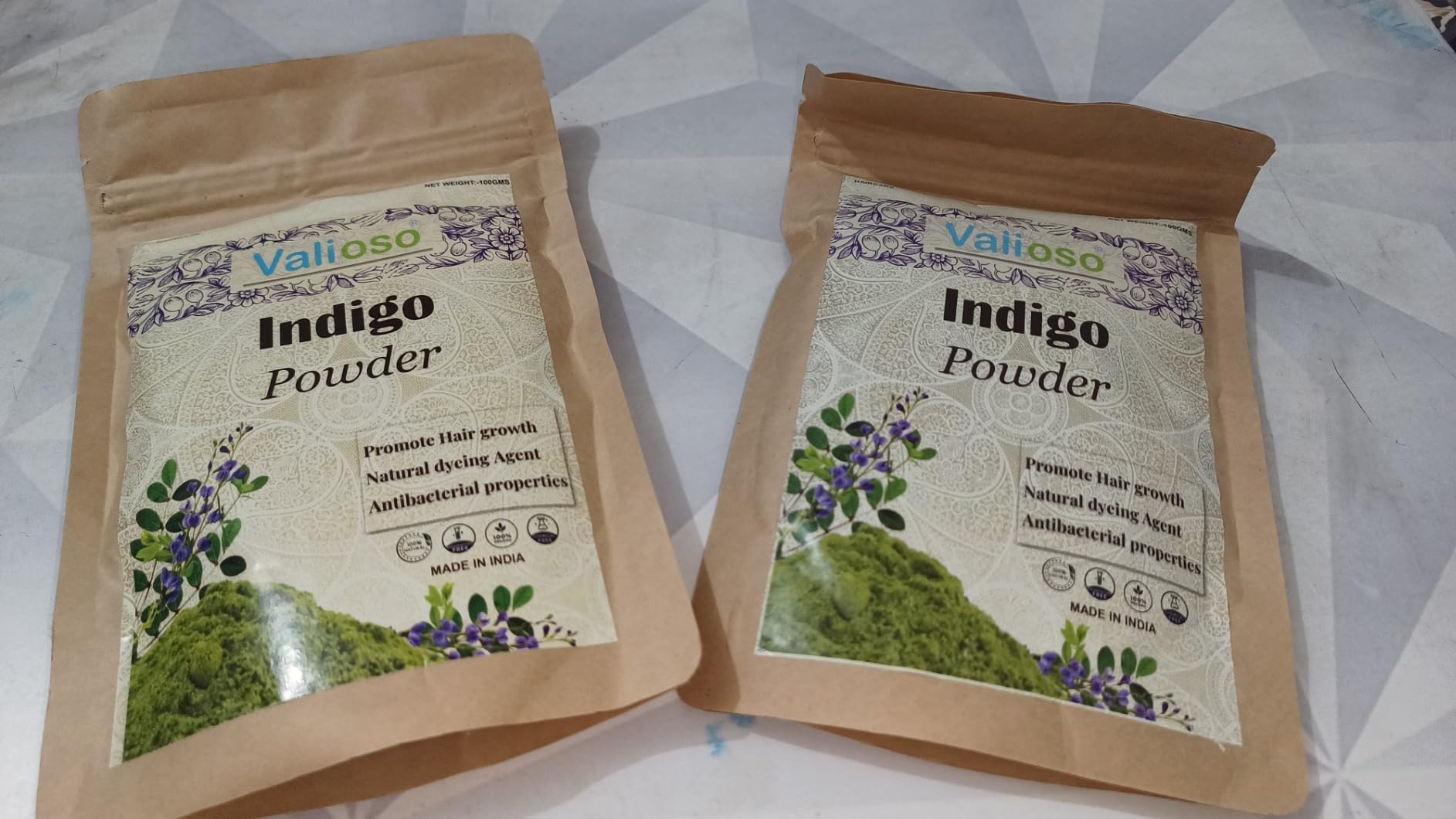 Buy Valioso Pure Indigo Powder For Natural Hair Color, 100% Organic And ...