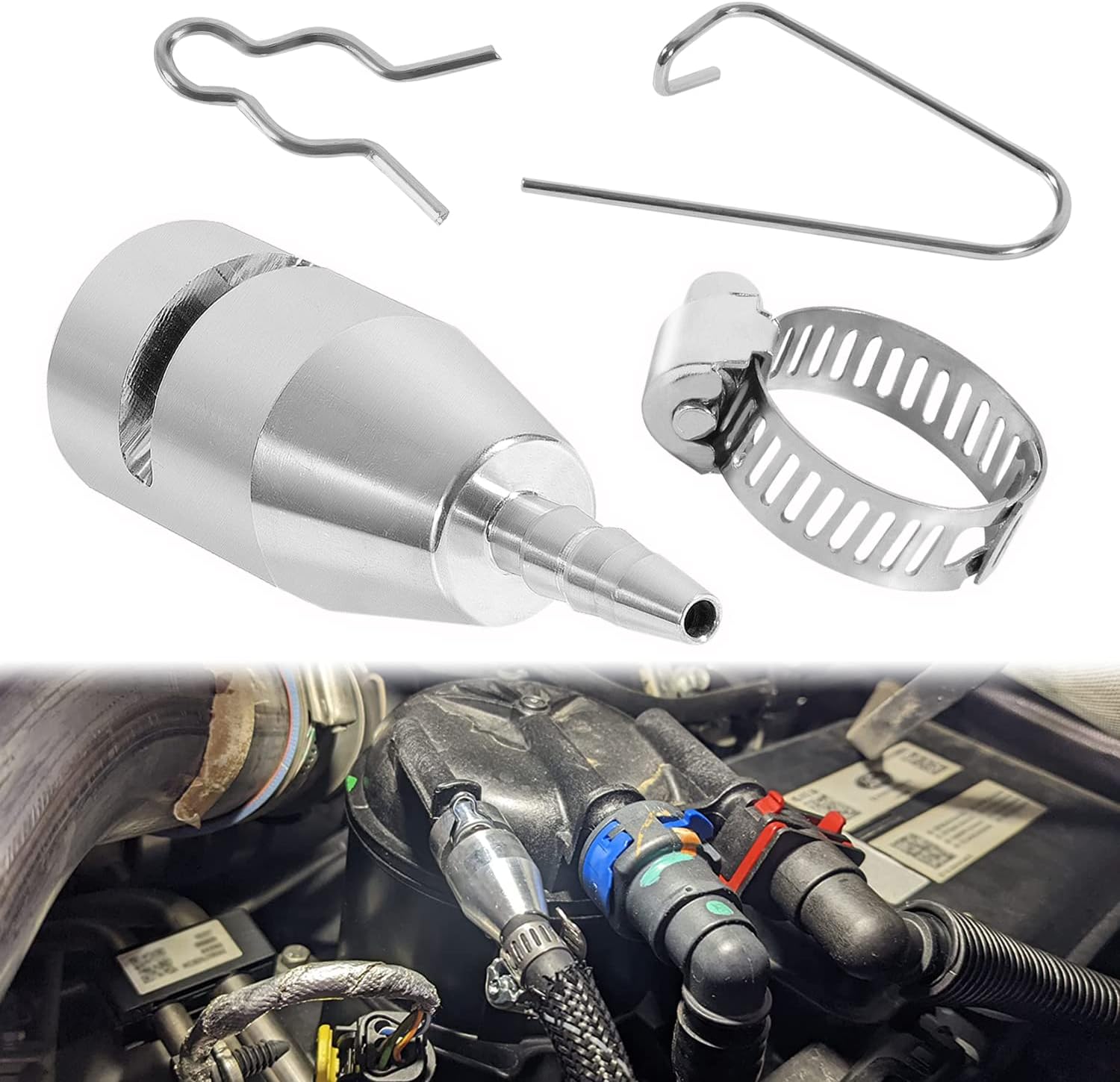 Amazon.com: Aluminum Fuel Filter Return Line Repair Quick Connector Oil ...