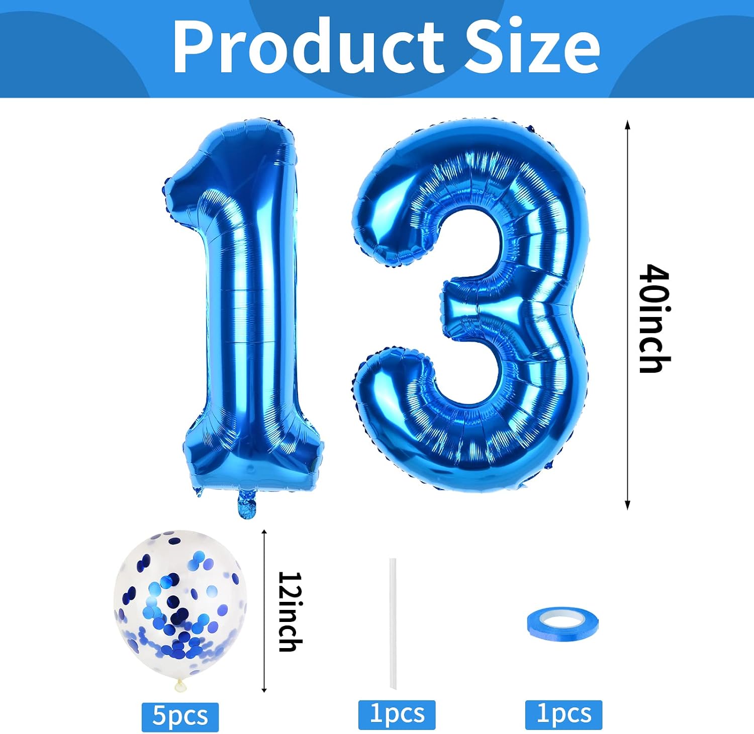 Globos con el número 21 azul, globos grandes de cumpleaños número 21 de ...