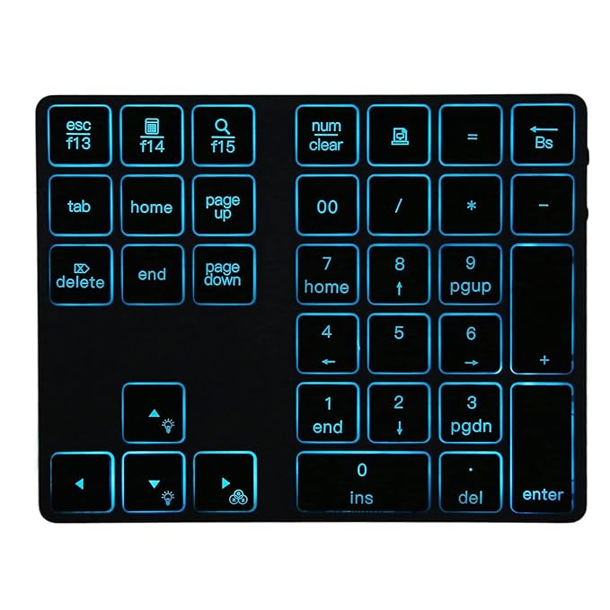 Amazon.in: Buy EBTOOLS Bluetooth Numeric Keyboard, 34 Key Rechargeable ...