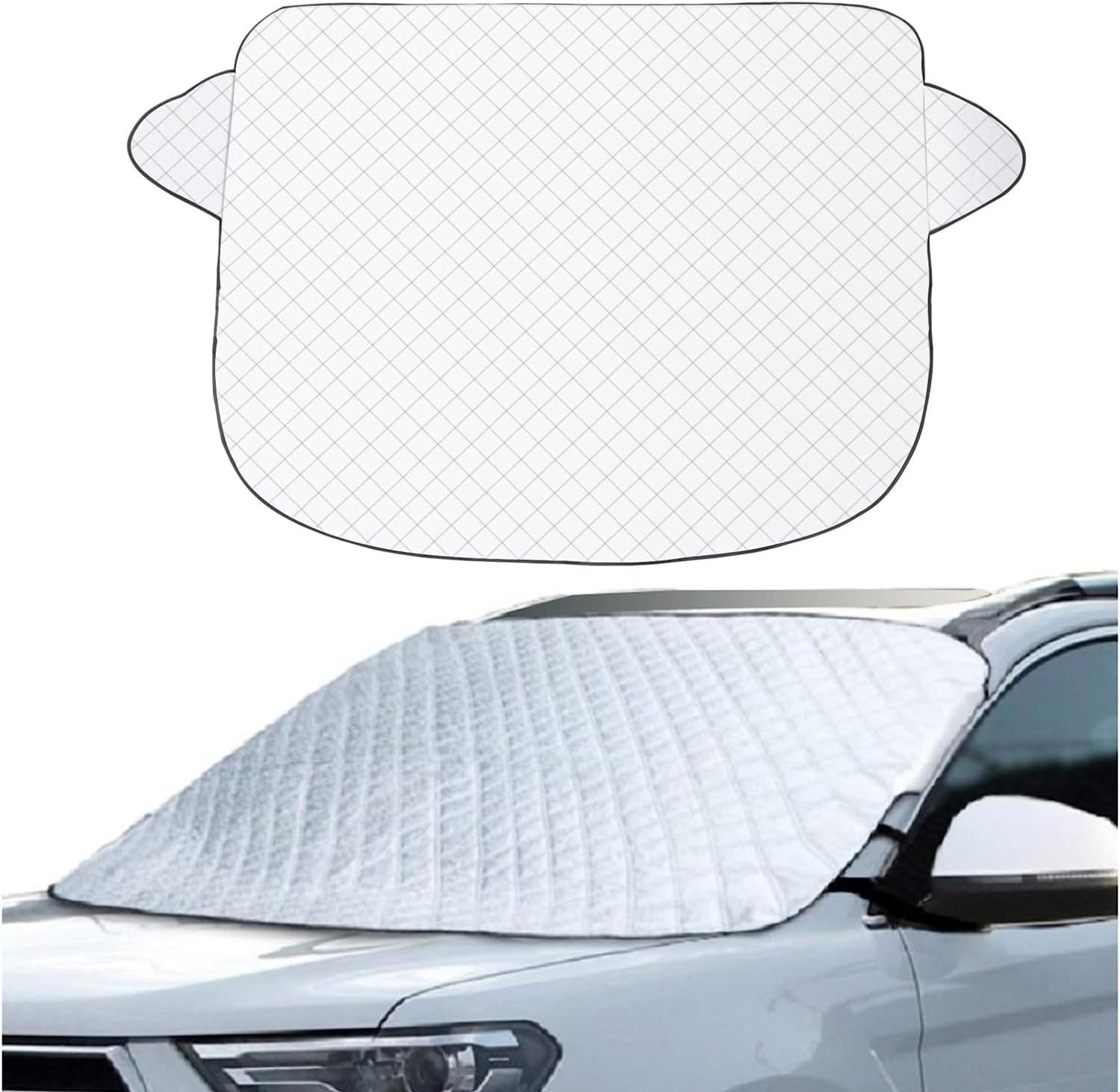 Amdonalo Car Windshield Snow Cover,Car Frost Cover, Heavy Duty Ultra ...