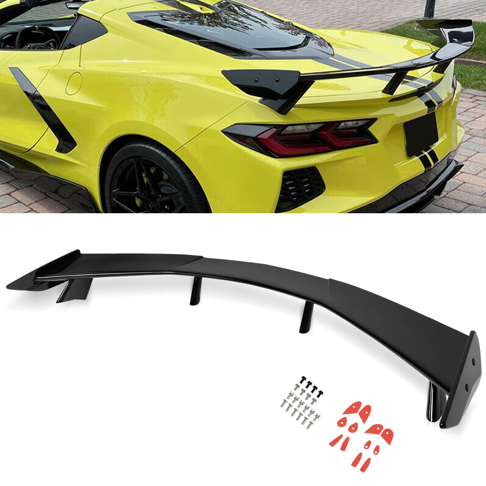 Amazon.com: Rear High Wing Spoiler GM Compatible with 2020 2021 2022 ...