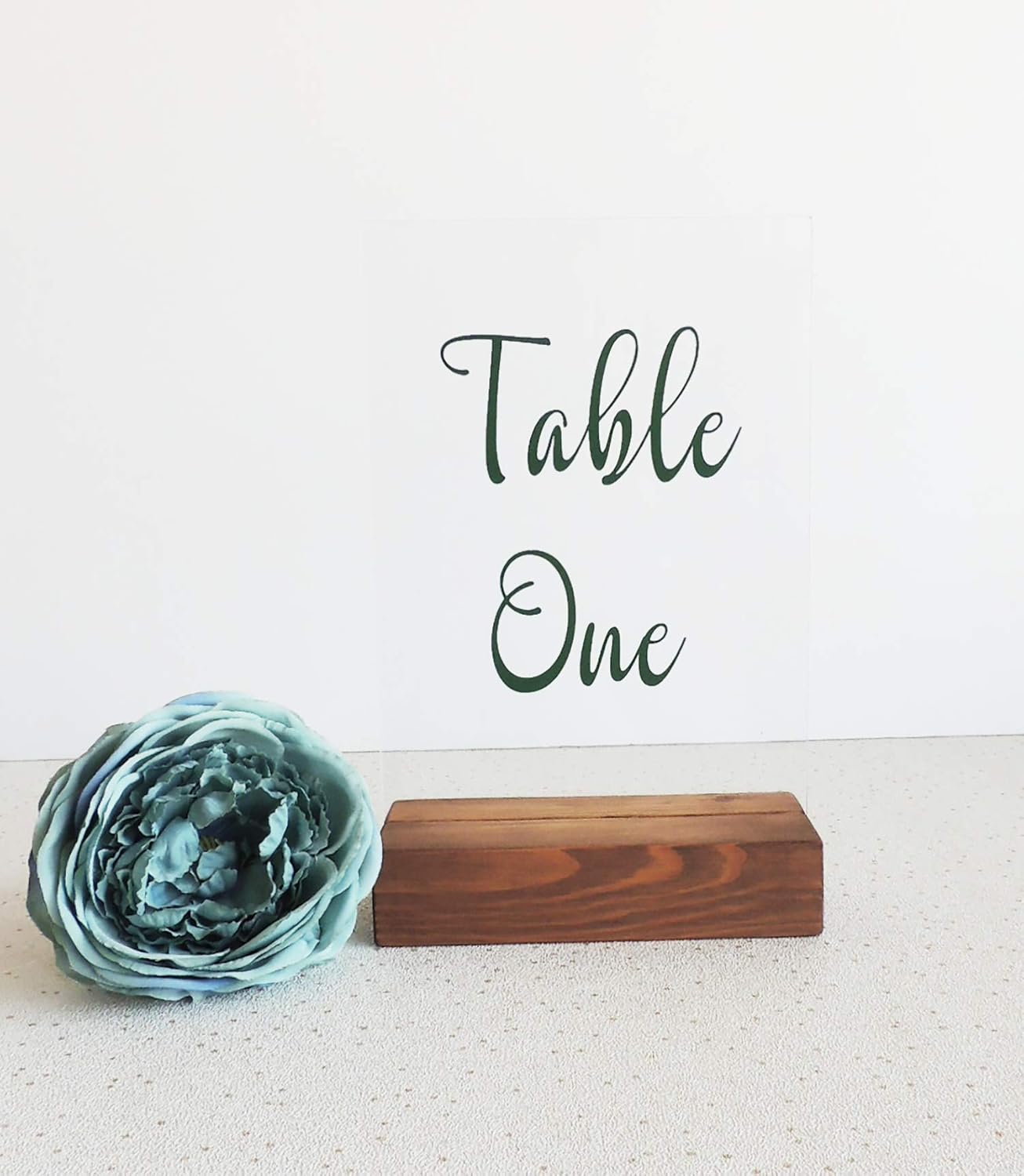 A5 3mm Acrylic holders x 3, acrylic stand, table name holders, wooden ...