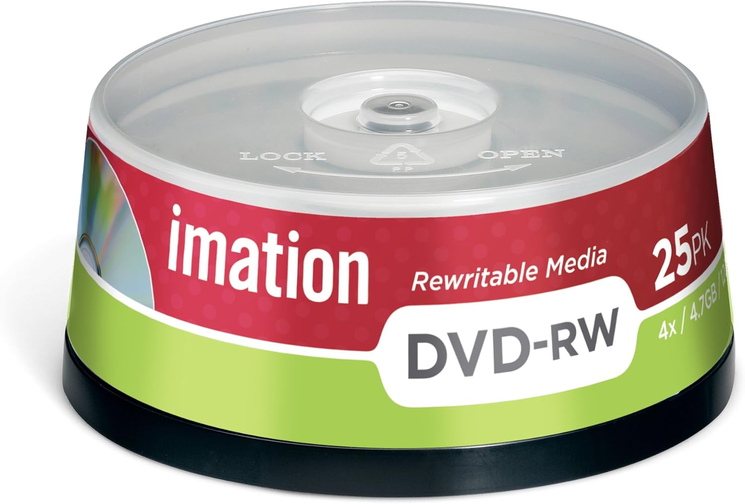 Imation 25 x DVD-RW 4.7GB 4.7GB DVD-RW 25pièce(s) - DVD+RW Vierges (4,7 ...