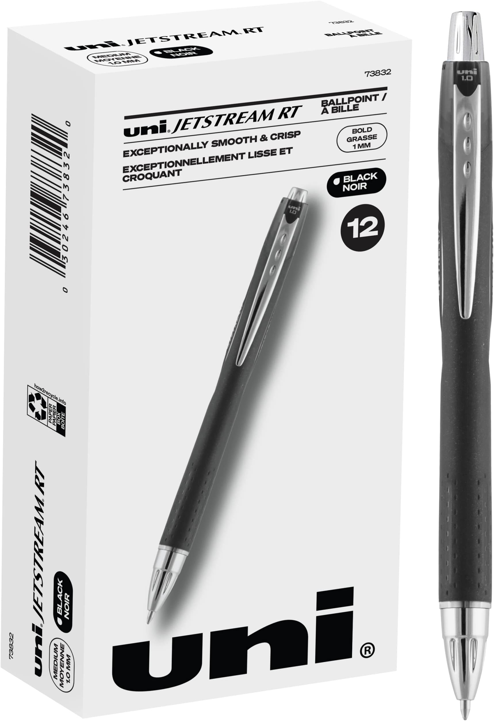 uni-ball Jetstream Rollerball, Retractable Roller Ball Pen Bold-1.0mm ...