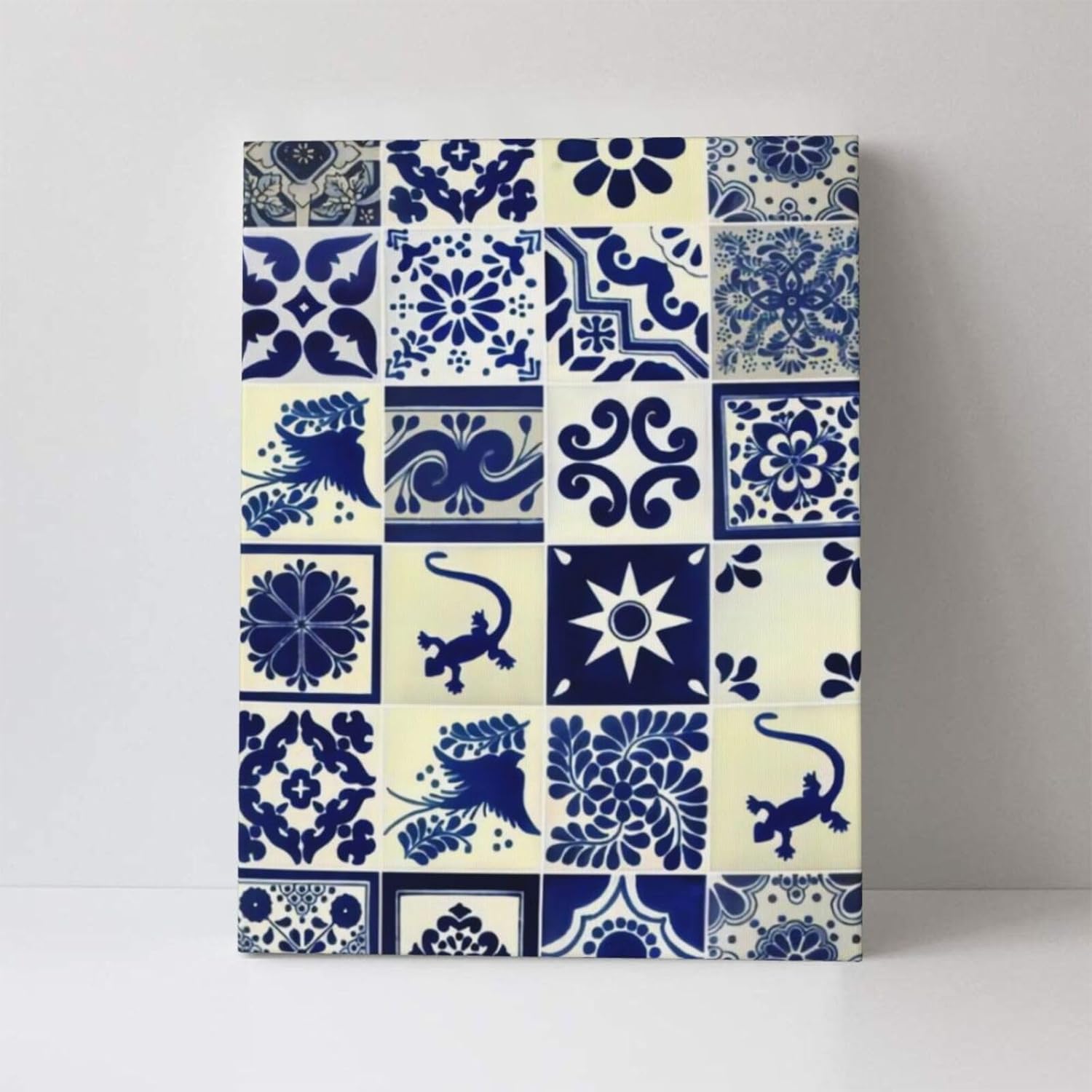 Amazon.com: Abasia Mexican Talavera Ceramic Tile Pattern Ethnic Folk ...