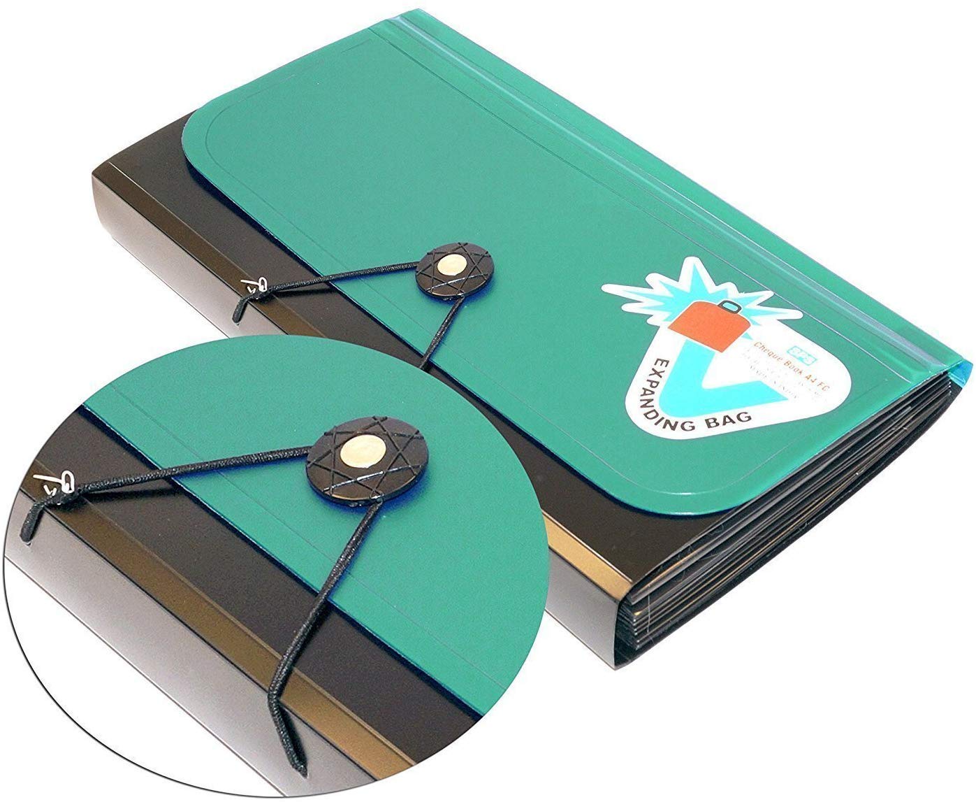 Prash Expanding Cheque Book Holder Case, 12 Pocket Multi Passbook ...