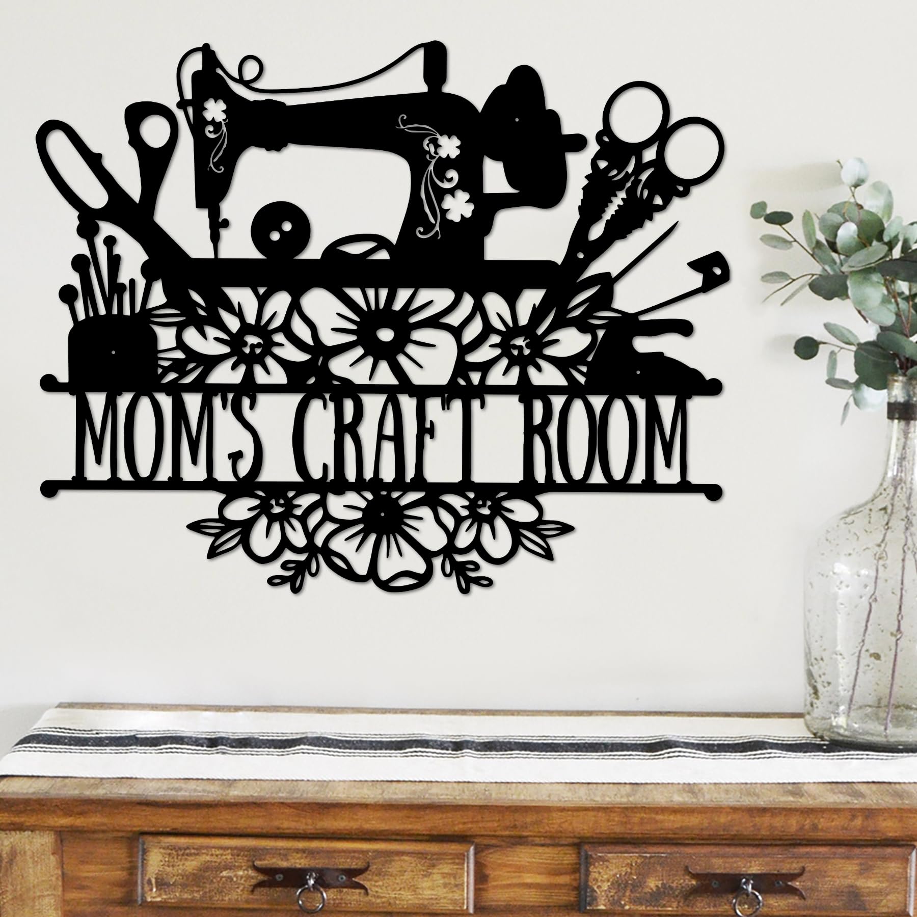 Amazon.com: Custom Sewing Machine Metal Sign, Personalized Mom's Craft ...