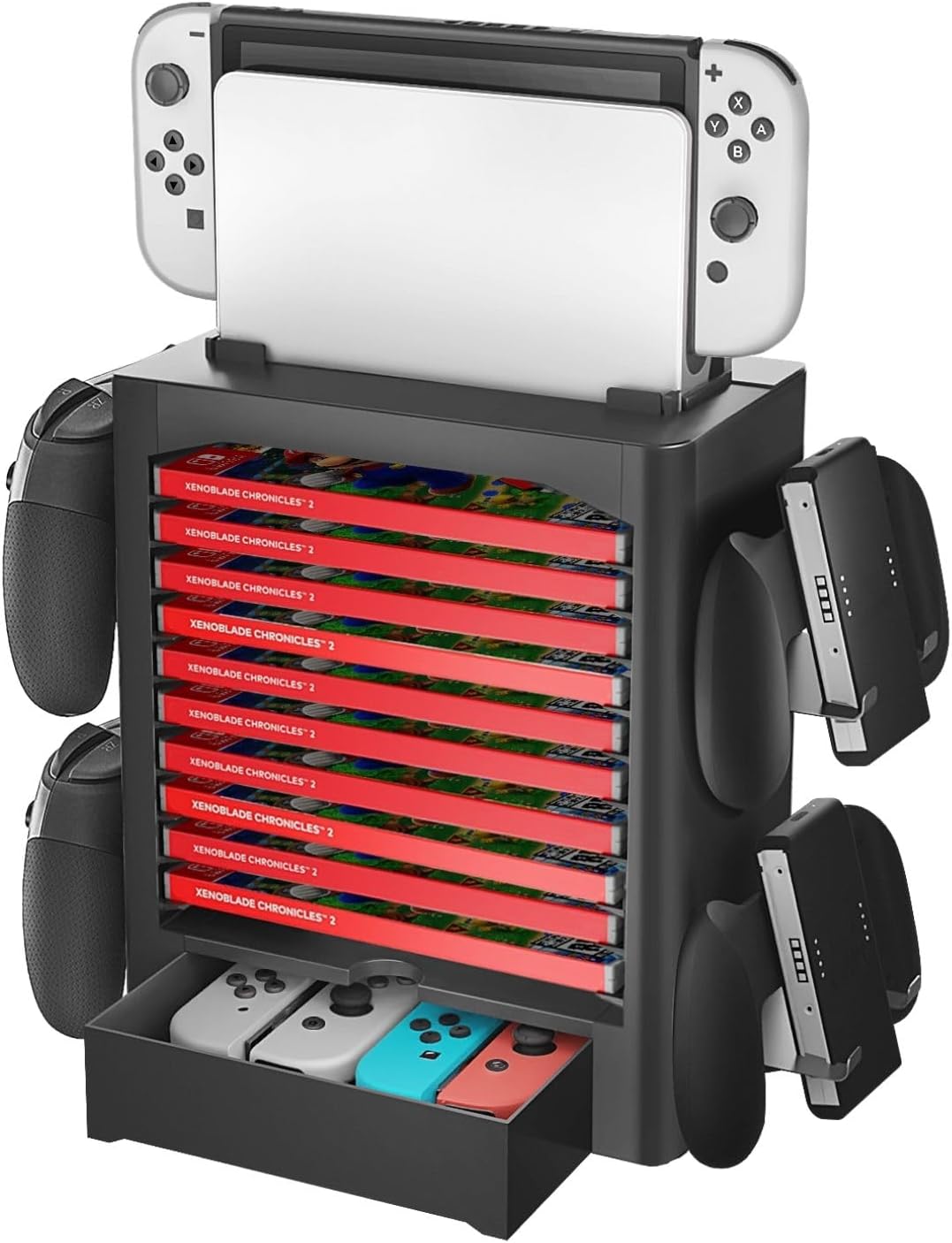 Amazon.com: TNP Switch Organizer Station Game Storage Tower Stand for ...