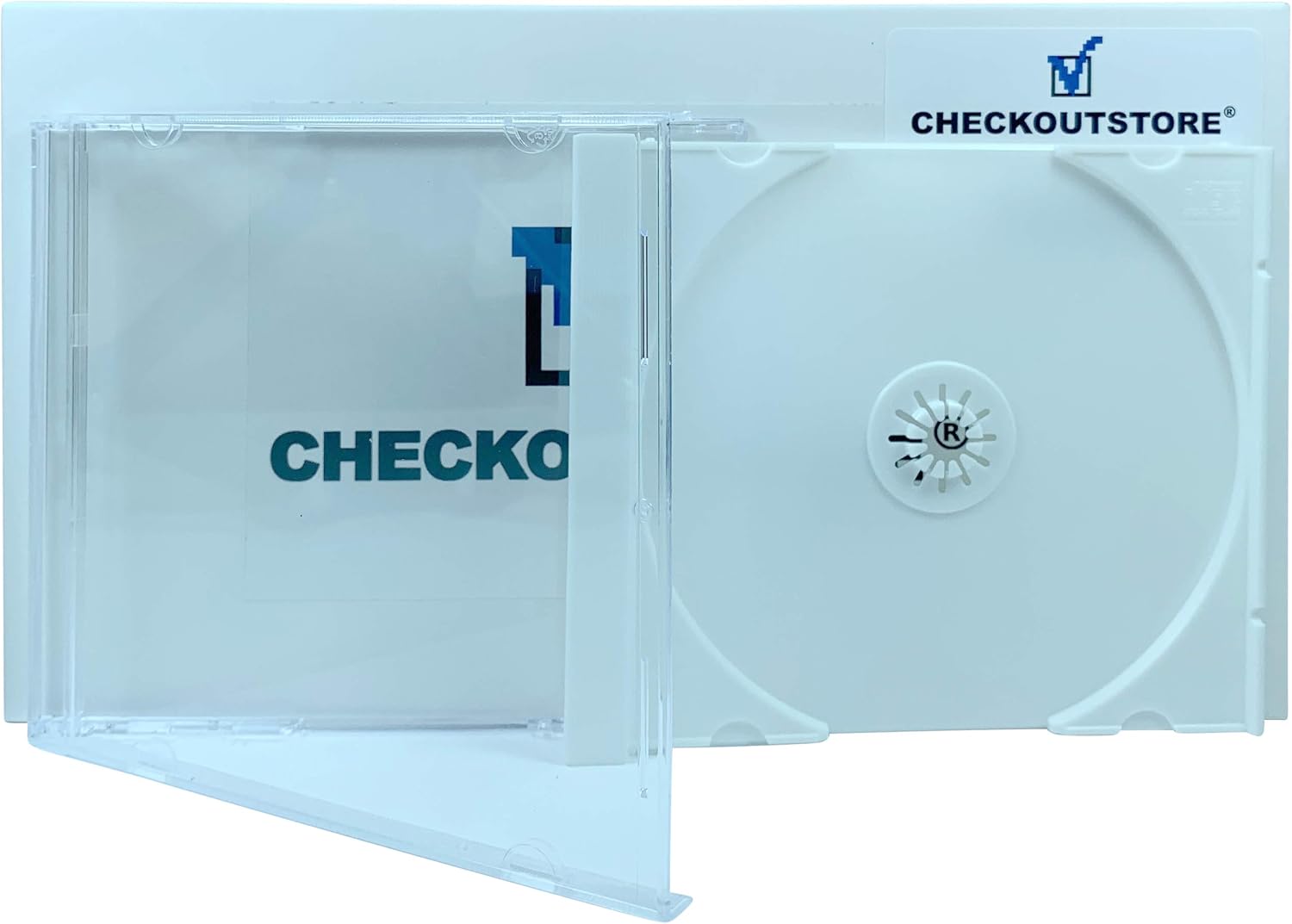 Jewel Cases 50-Pack Heavy Duty CD - Vintage Style 90g Polystyrene ...